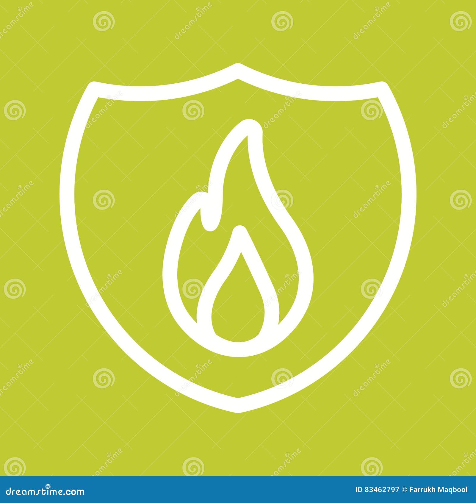 Feuerschild vektor abbildung. Illustration von flamme - 83462797