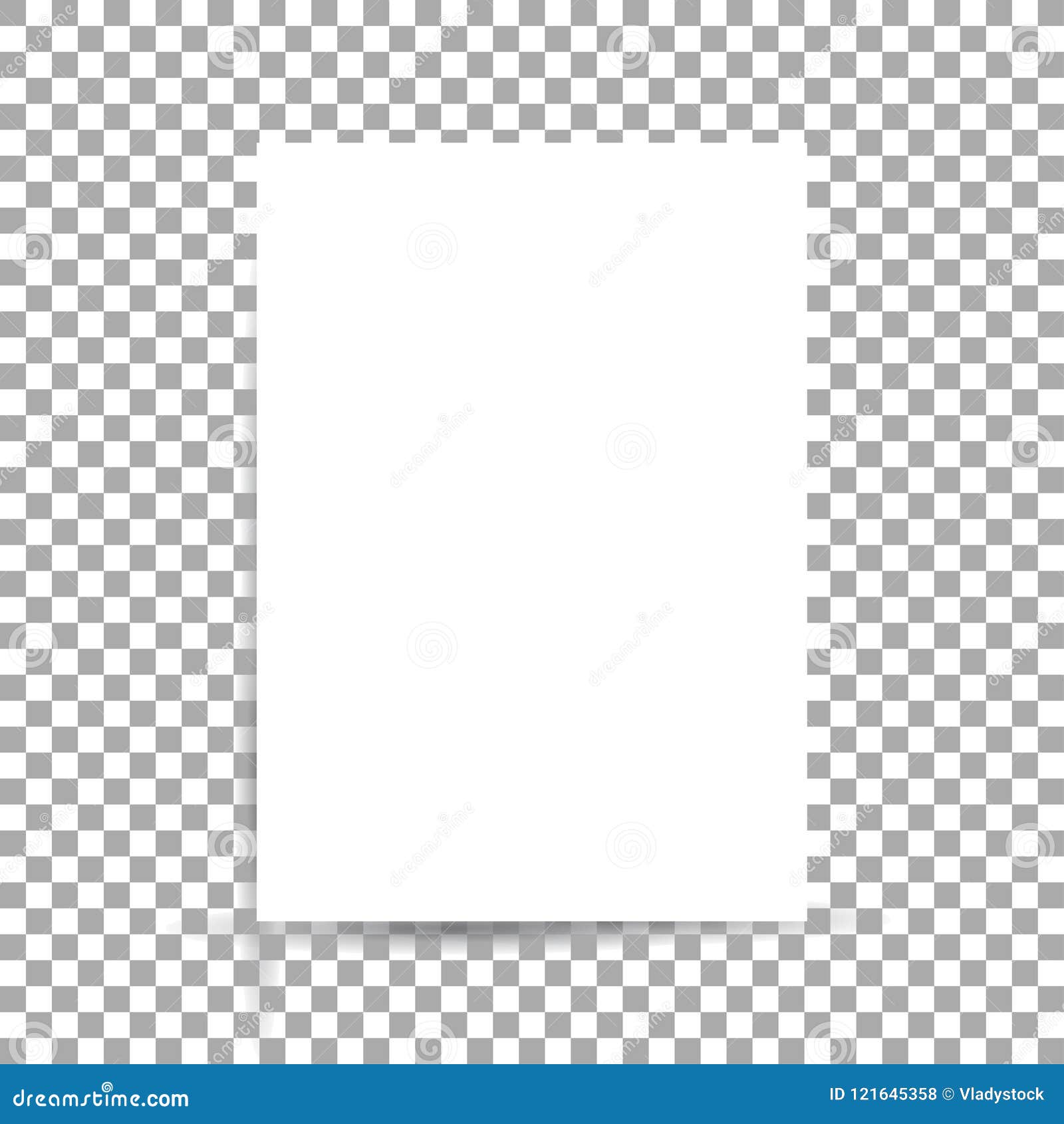 Feuille Blanche Du Format A4 De Papier Avec Des Ombres Illustration de ...