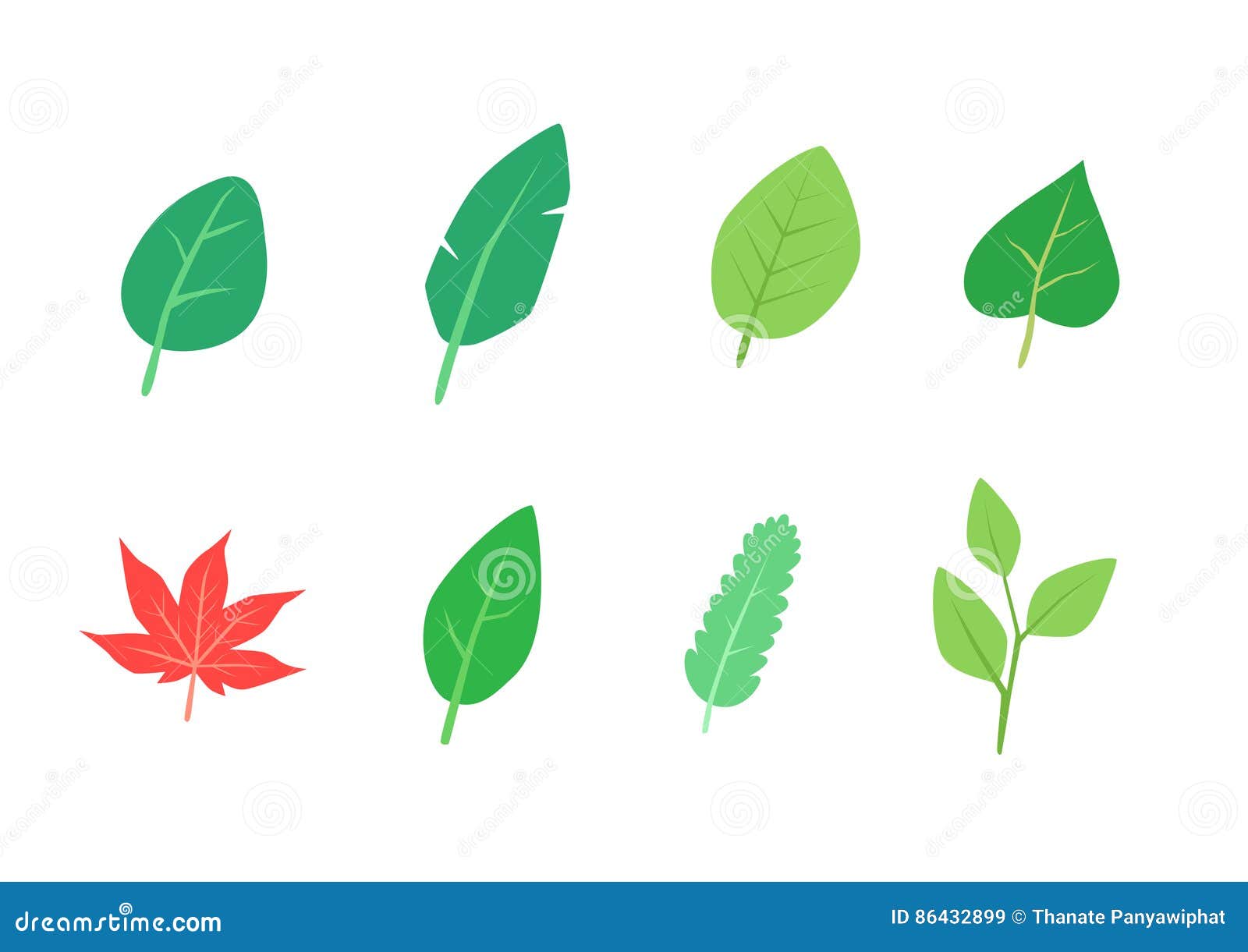 Feuille cartoon_version1 illustration de vecteur. Illustration du ...