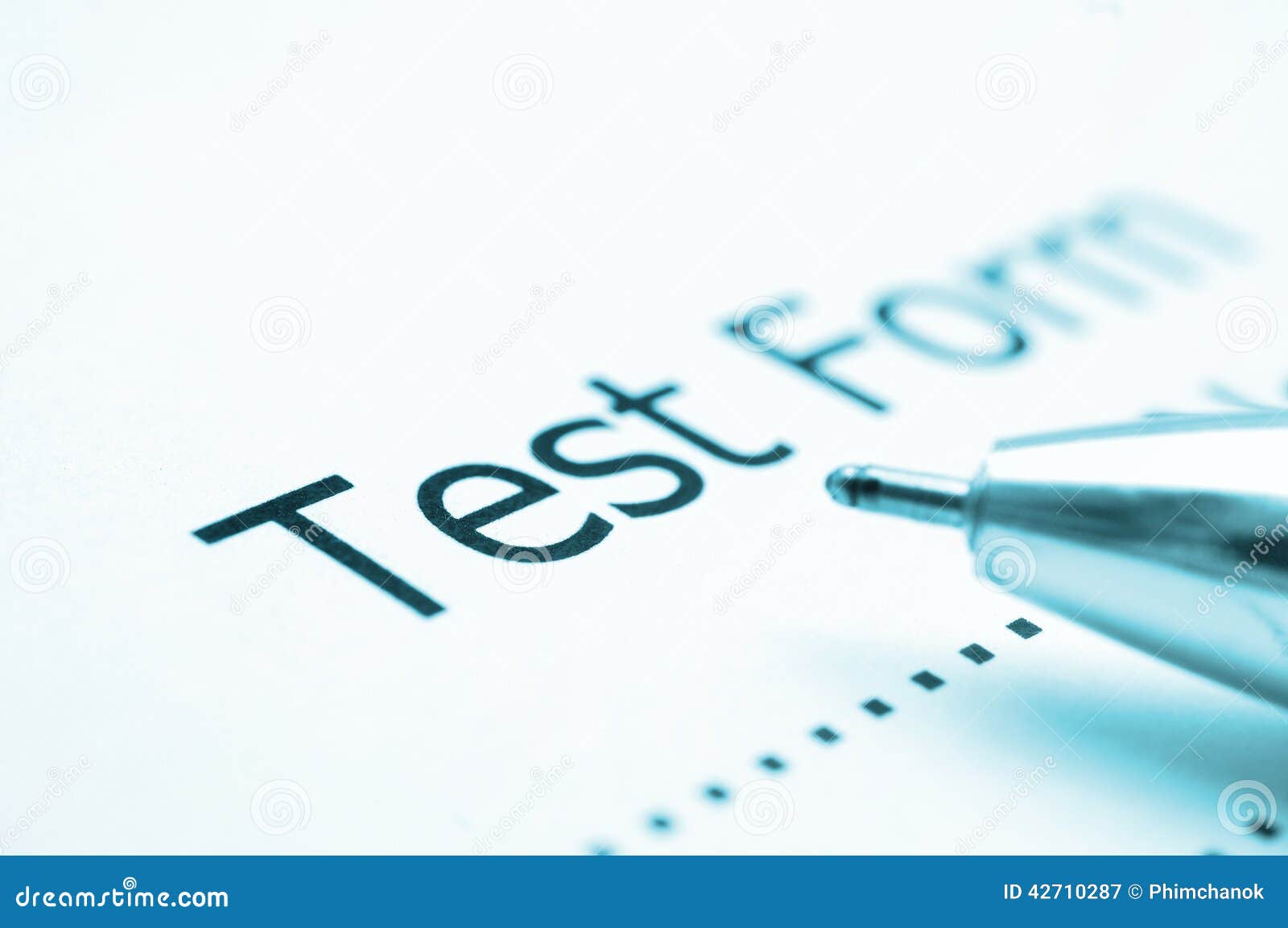 Feuille de note du test image stock. Image du rayure - 42710287