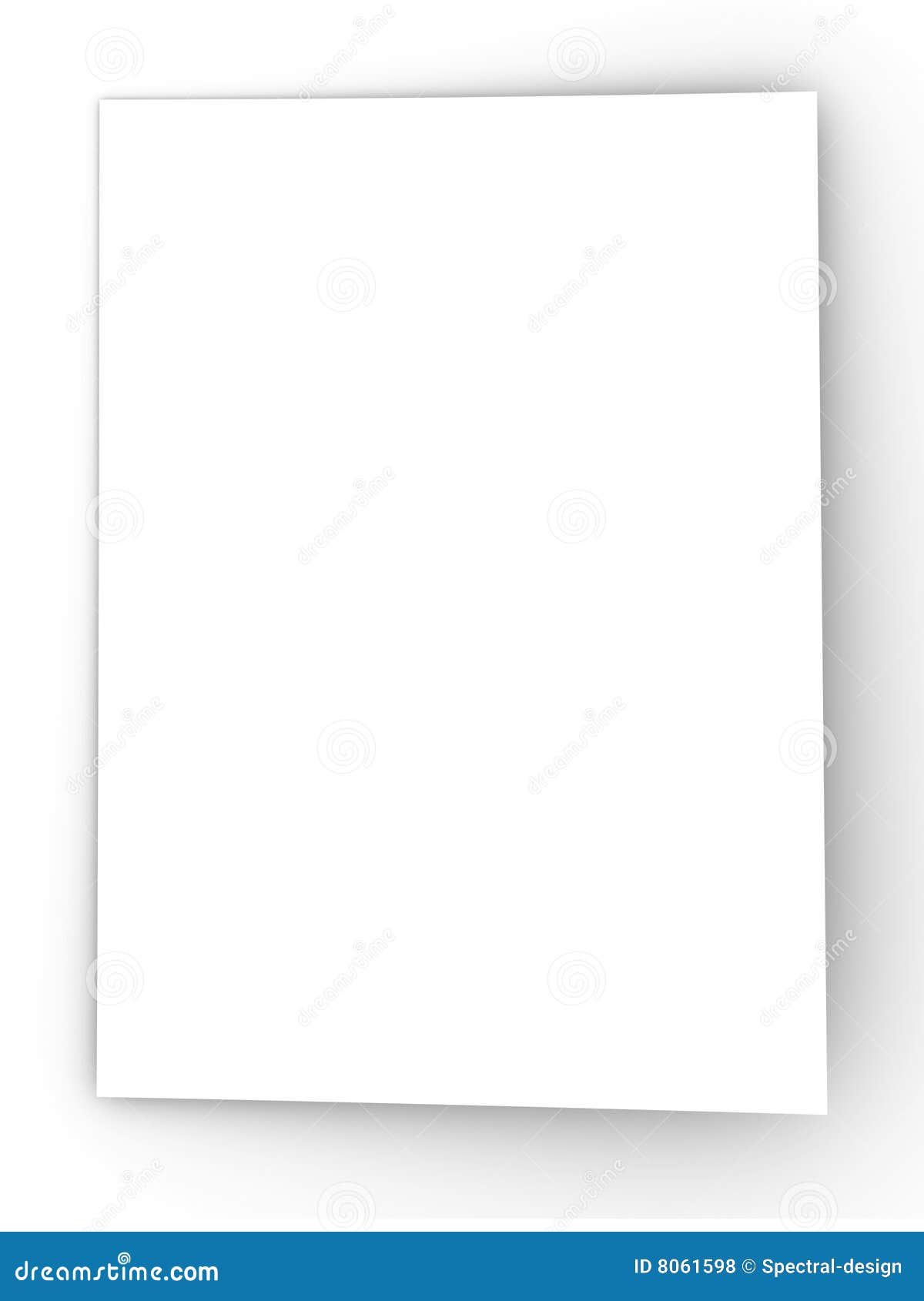 Feuille de papier illustration stock. Illustration du feuille - 8061598