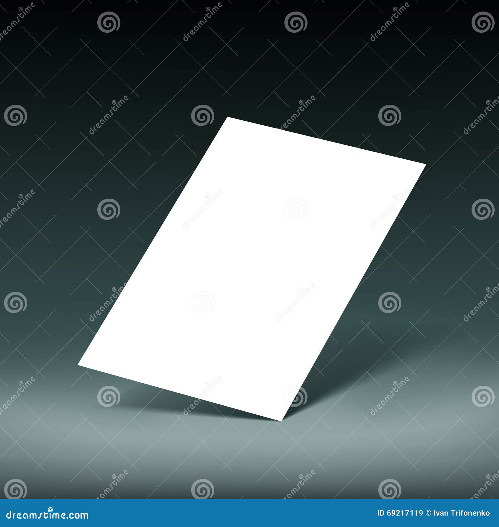 Feuille de papier blanche illustration de vecteur. Illustration du ...