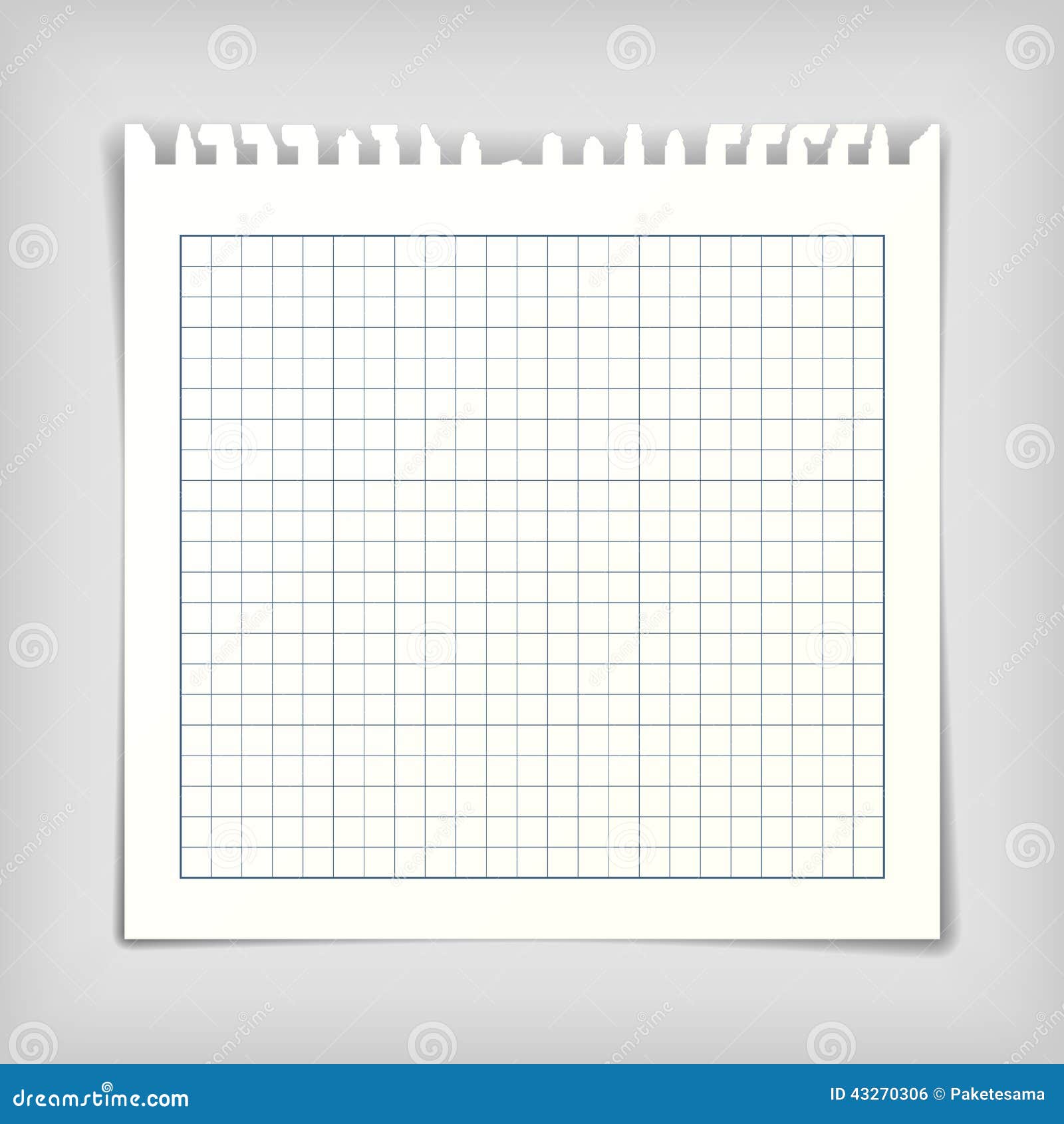 Feuille De Papier De Note Avec Des Lignes Illustration de Vecteur ...