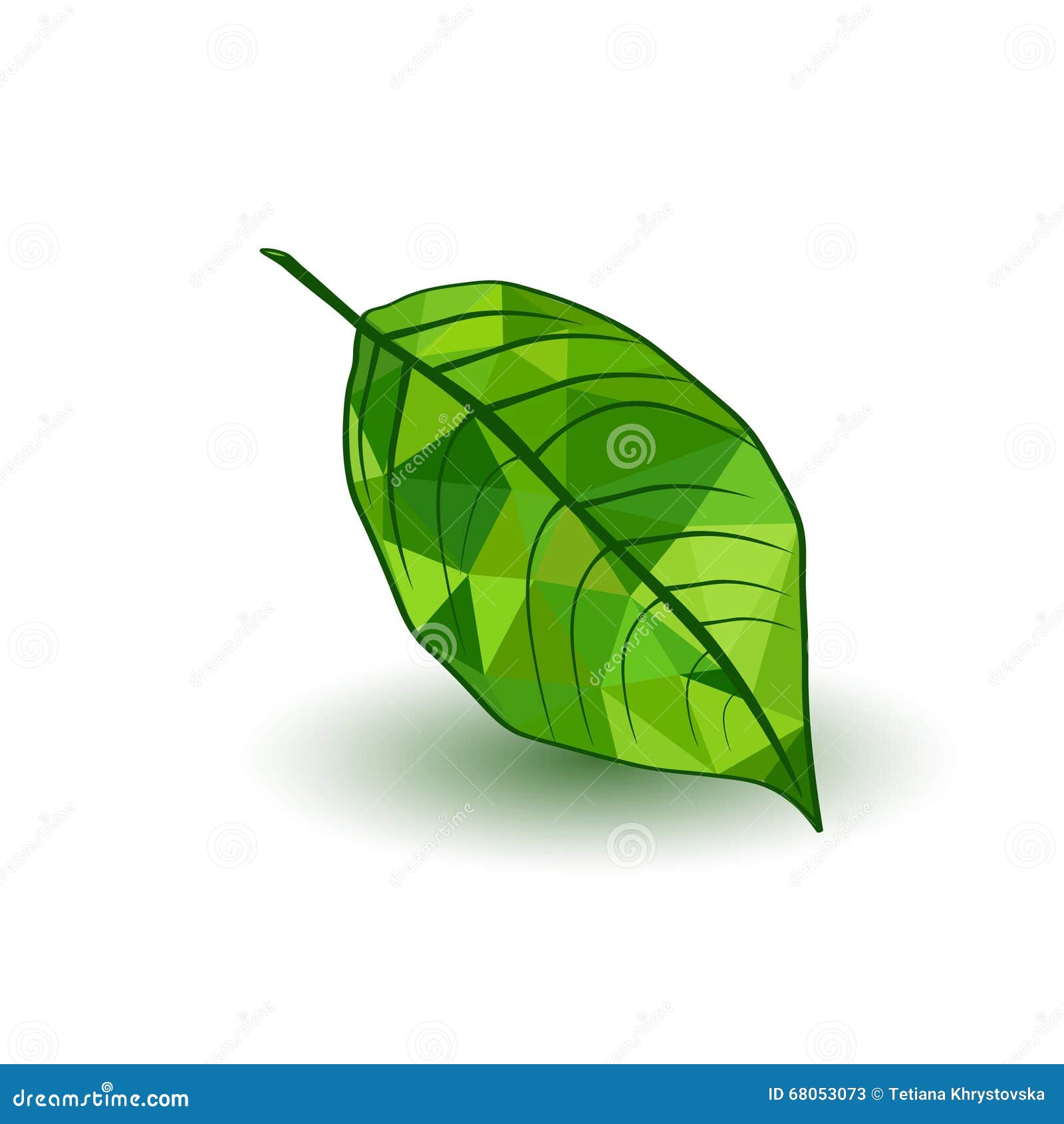 Feuille des triangles illustration de vecteur. Illustration du triangle ...