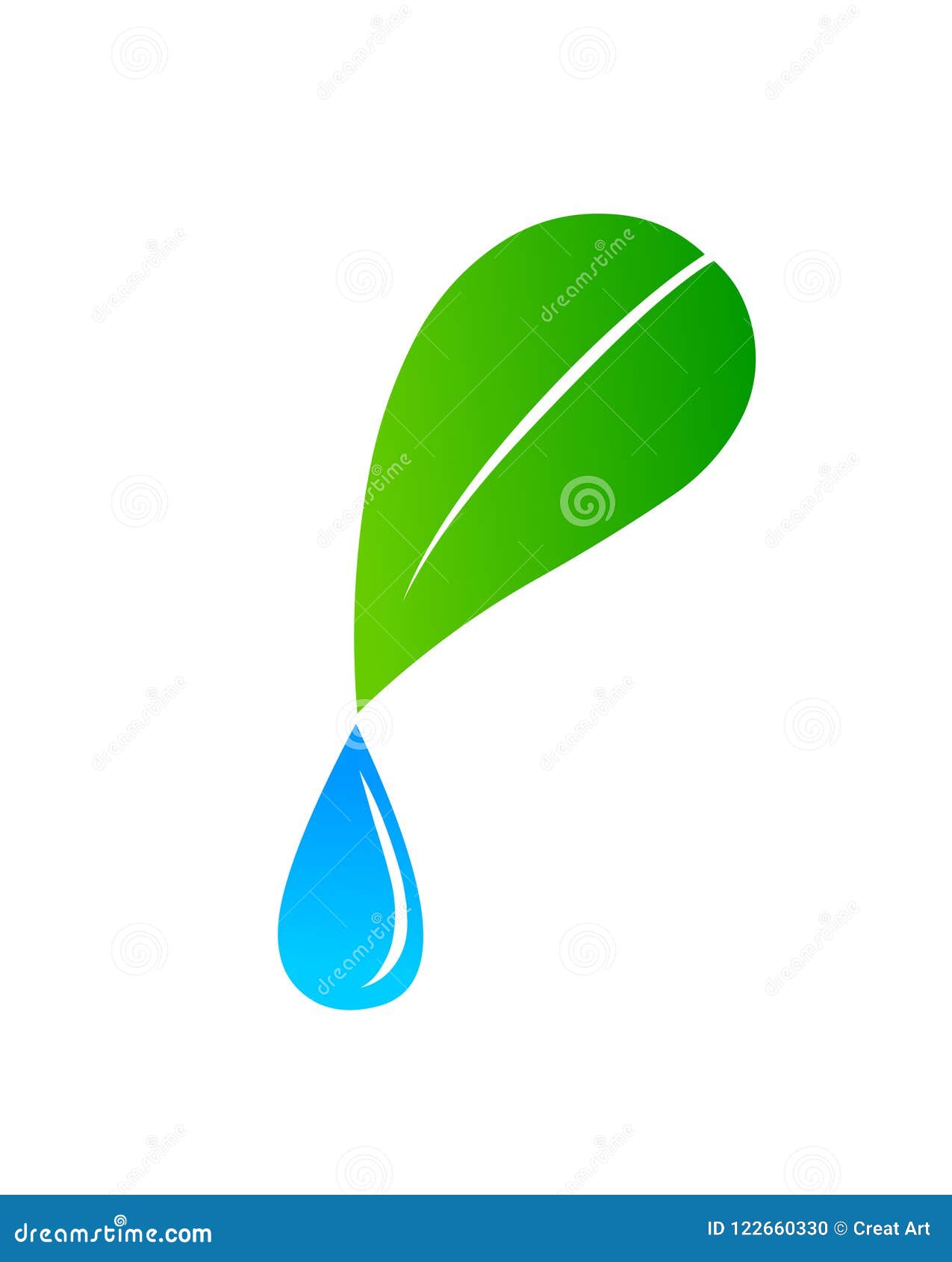 Feuille Et Icône De Logo De Baisse Illustration de Vecteur ...