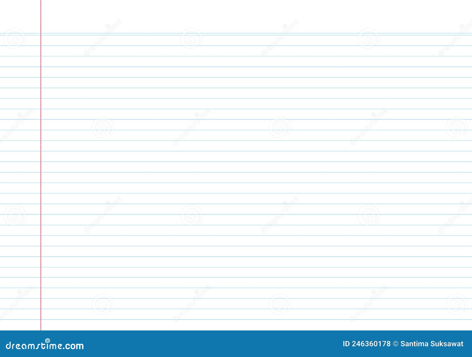 Feuille Papier De Bloc-notes Vierge Avec Illustration Vectorielle De ...