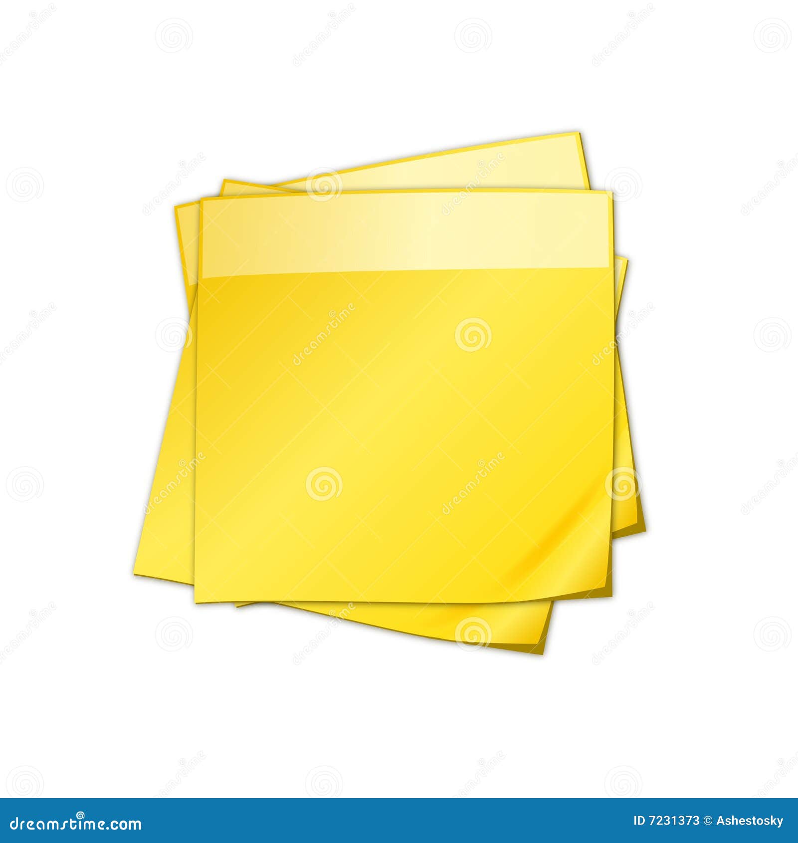 Feuilles Blanc De Notes De Post-it Illustration de Vecteur ...