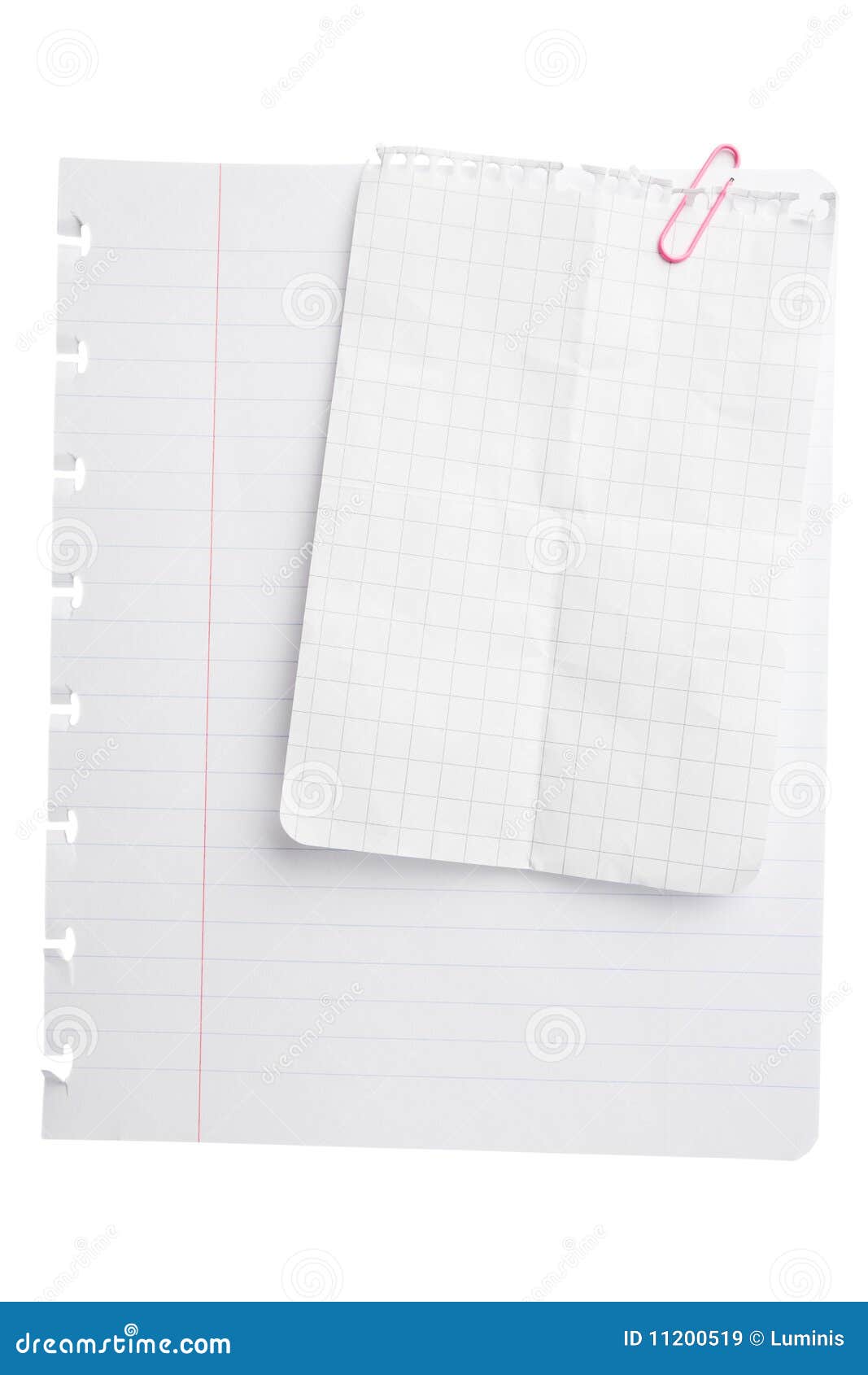 Feuilles De Papier De Bloc-notes Image stock - Image du page, matériaux ...