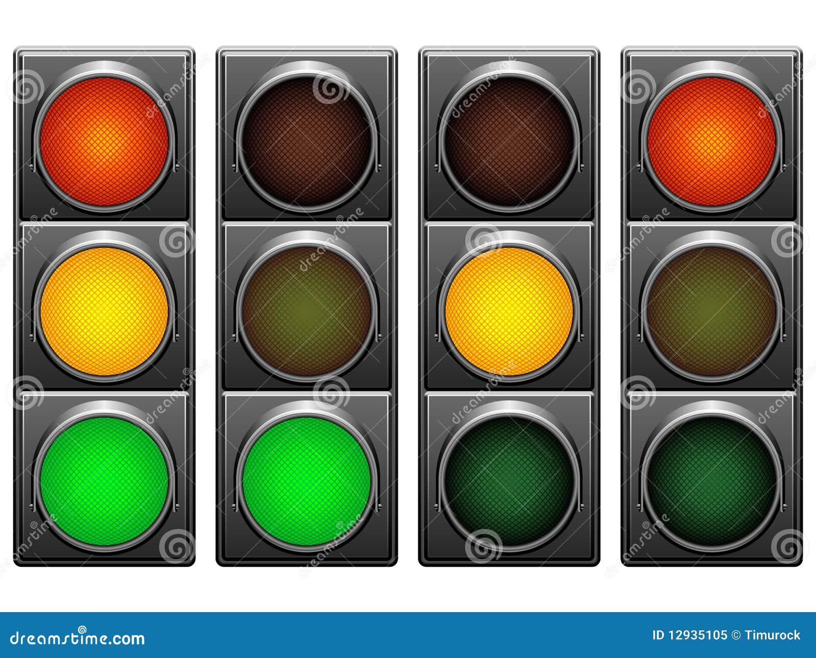 Feux de signalisation. illustration de vecteur. Illustration du lumière ...