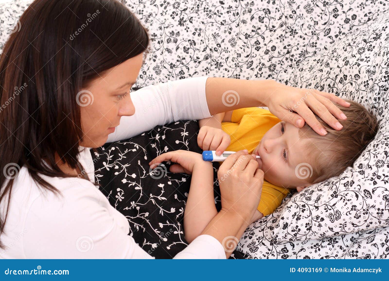 Fever? stock image. Image of medicine, male, care, virus - 4093169