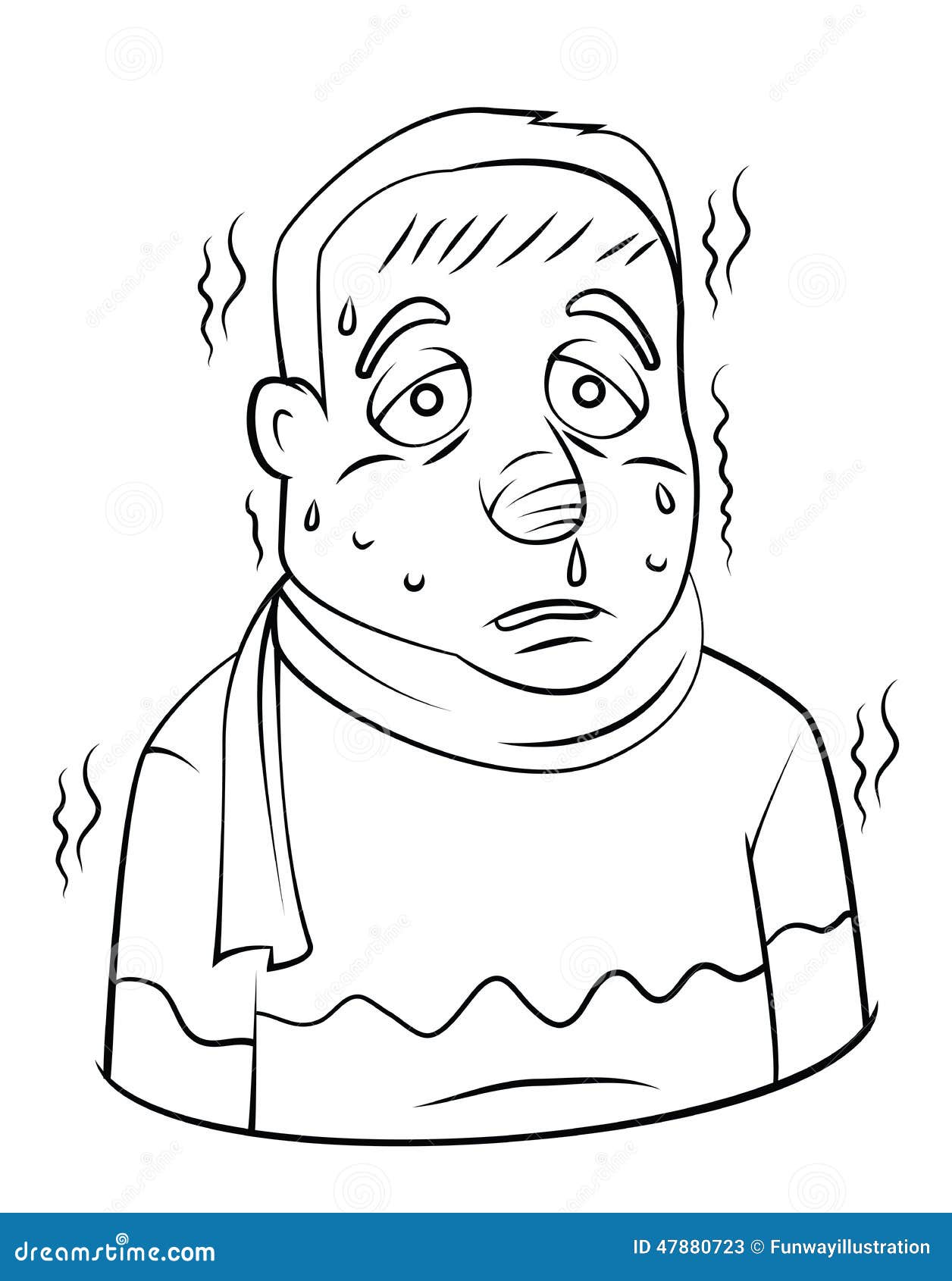 Fever stock vector. Illustration of white, people, influenza - 47880723