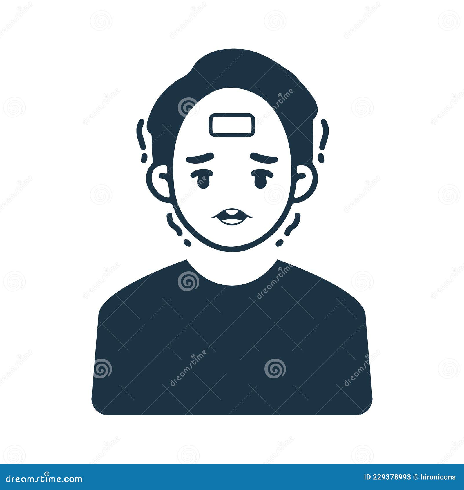 Fever, High, Sick Icon. Simple Editable Vector Illustration Stock ...