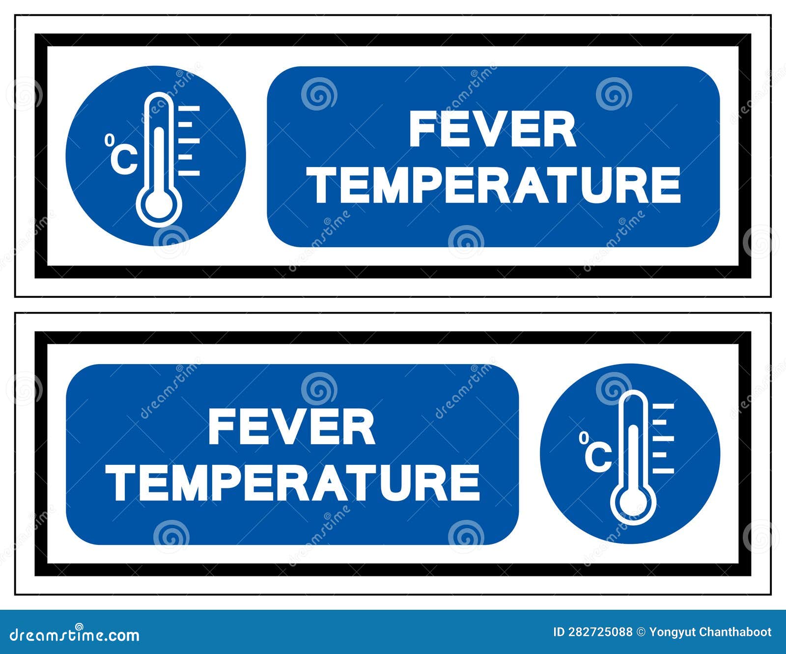 Fever Temperature Symbol Sign ,Vector Illustration, Isolate on White ...