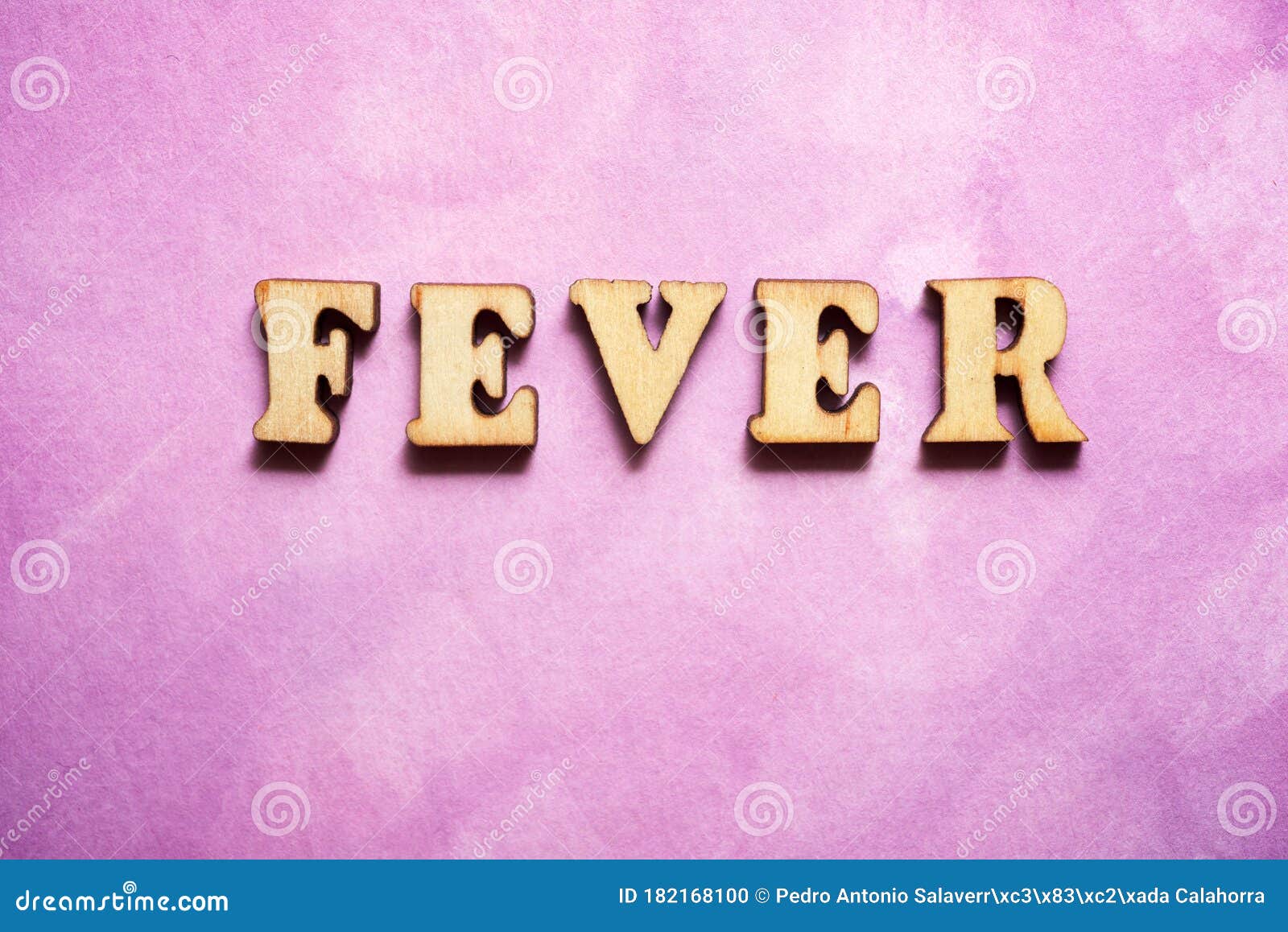 Fever text view stock photo. Image of character, fashioned - 182168100
