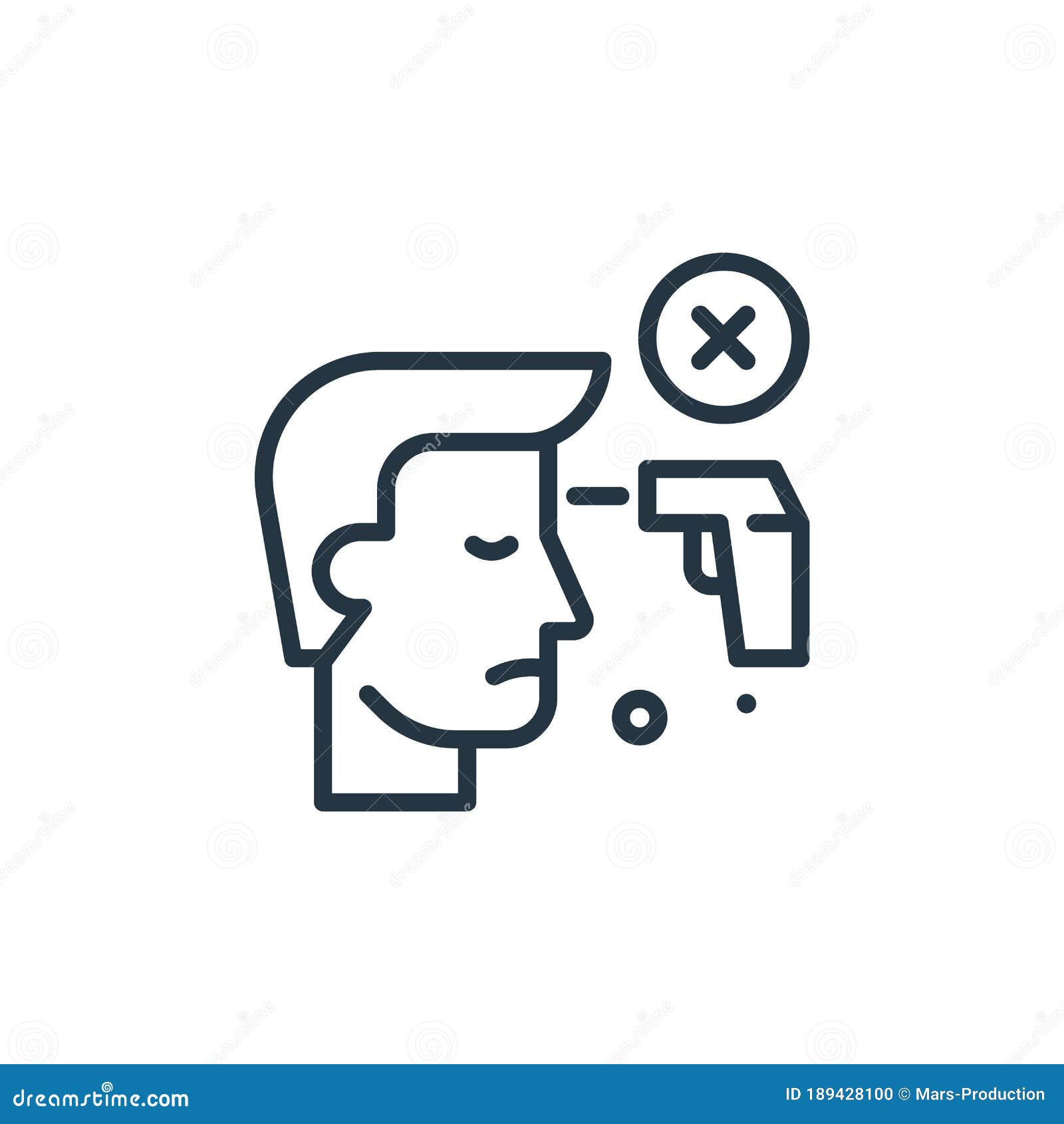 Fever Vector Icon Isolated on White Background. Outline, Thin Line ...