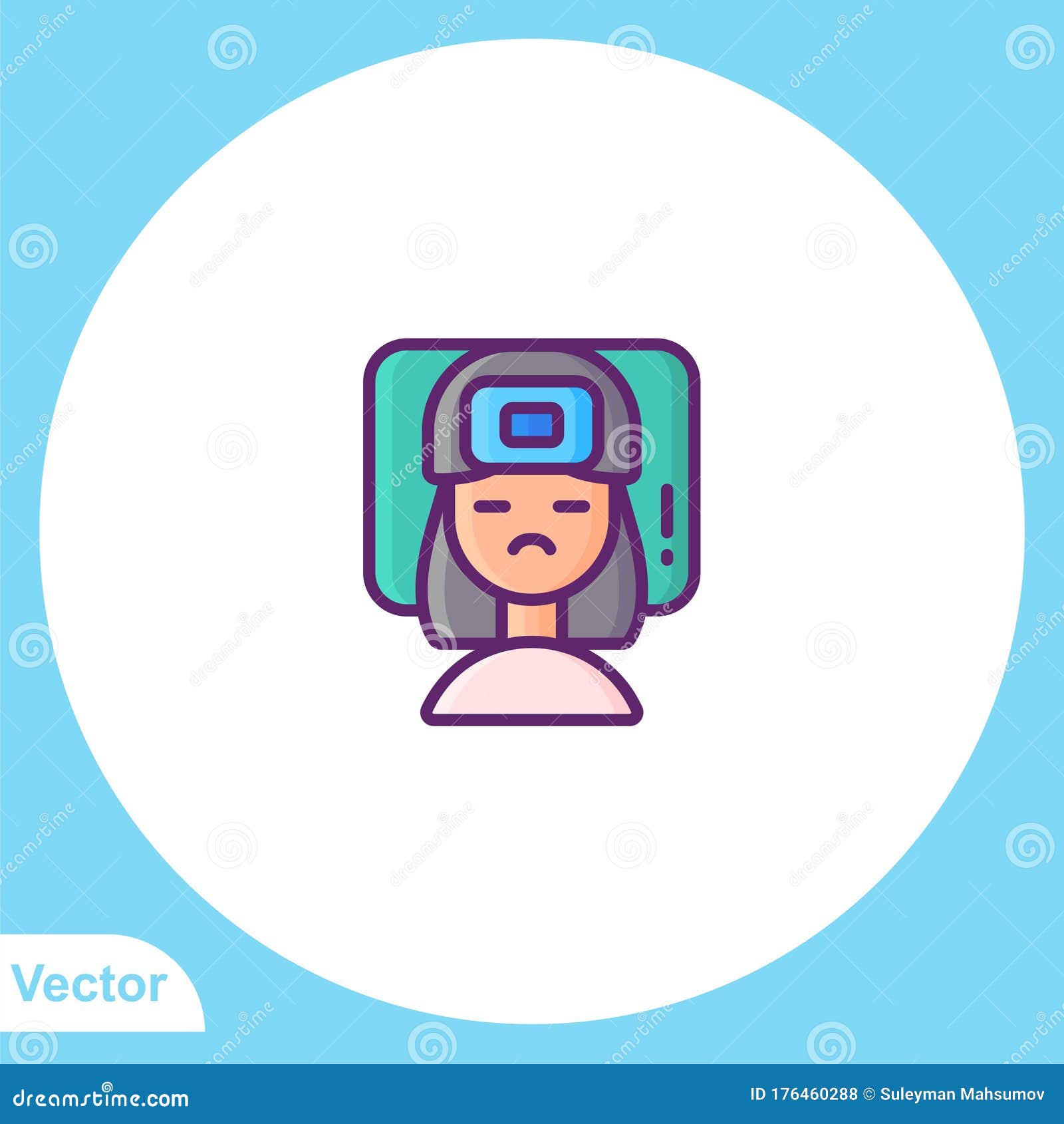 Fever Vector Icon Sign Symbol Stock Vector - Illustration of fever ...