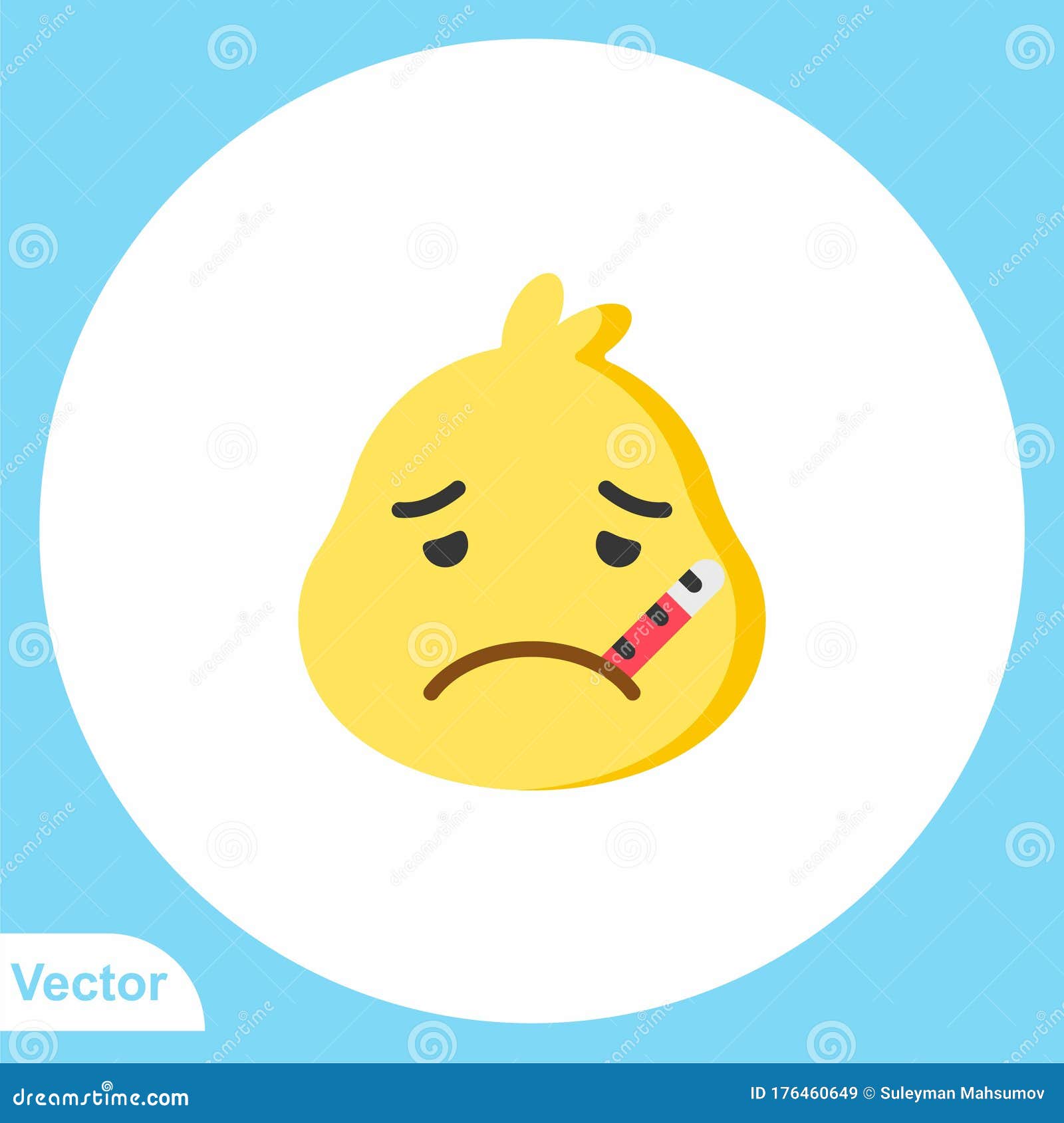 Fever Vector Icon Sign Symbol Stock Vector - Illustration of adult ...