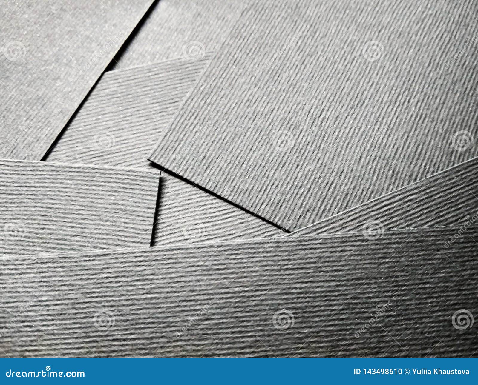 Few Black Papers Folded on Table Close Up Texture Close Up Stock Photo ...