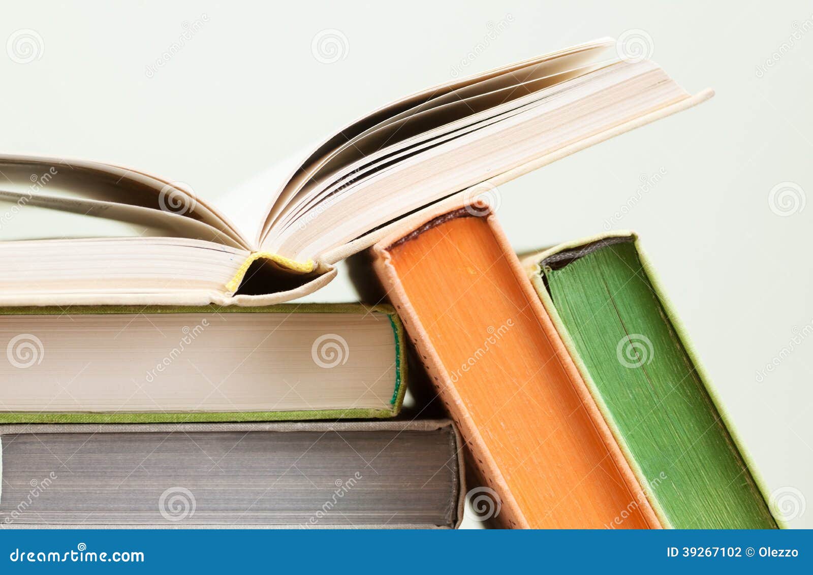A Few Books with Brightly Covers Stock Photo - Image of yellow, paper ...