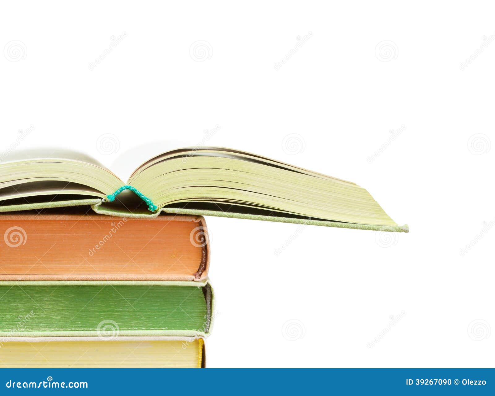 A Few Books Isolated on White Background Stock Photo - Image of blue ...