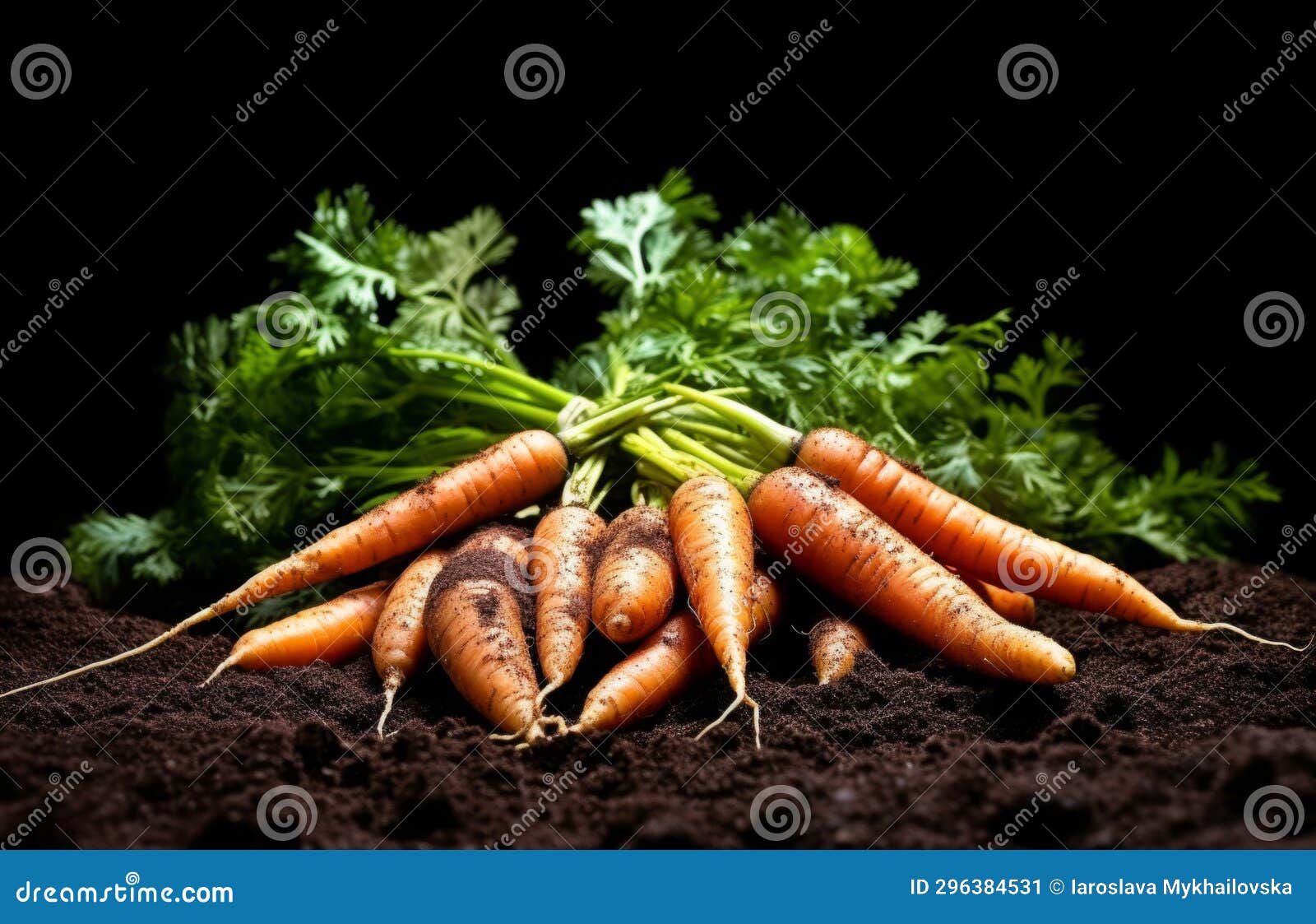 Carrots In Ground Line And Solid Icon, Farm Garden Concept, Carrot ...