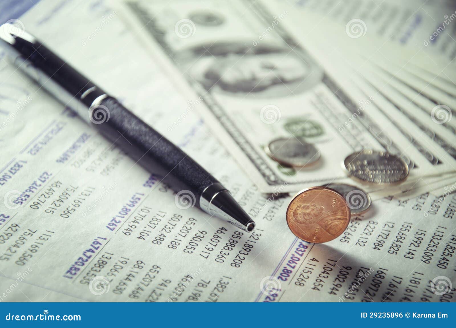 Few cents stock photo. Image of printout, calculator - 29235896