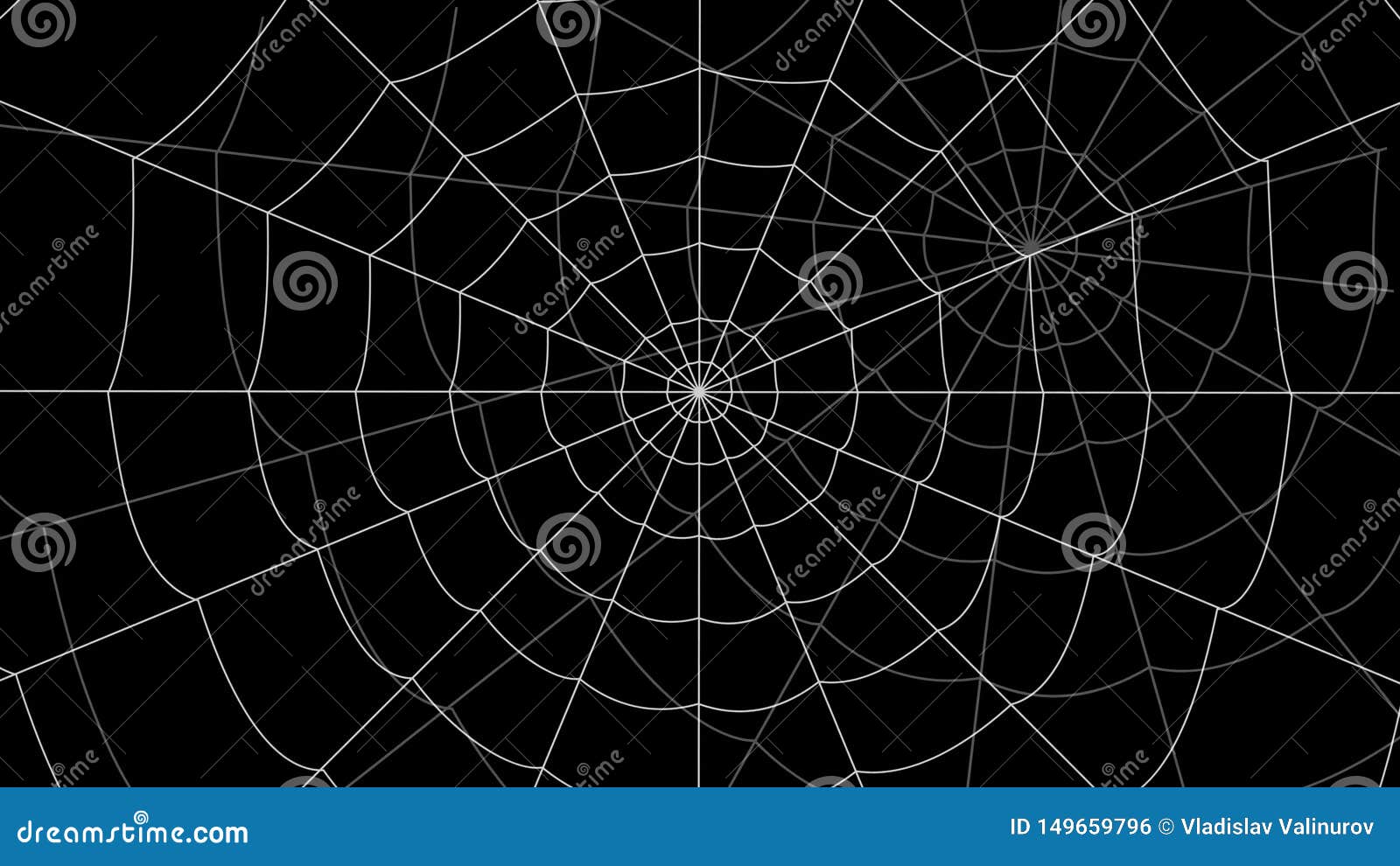 Few Cobwebs Move Against a Black Background Stock Illustration ...