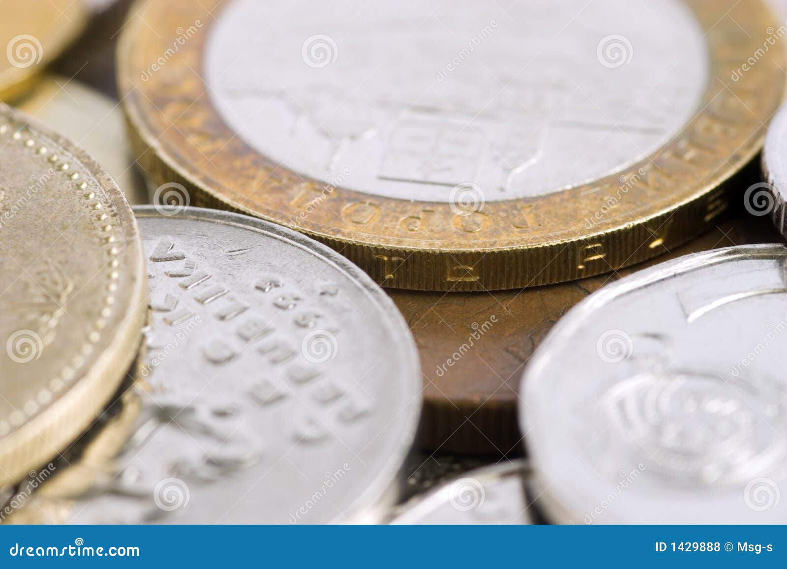 Few coins stock photo. Image of economy, commerce, fiscal - 1429888