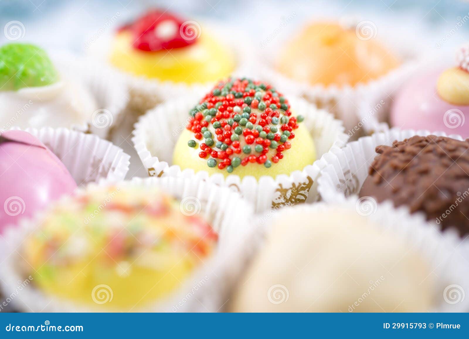 Petits fours stock image. Image of fours, green, sweets - 29915793