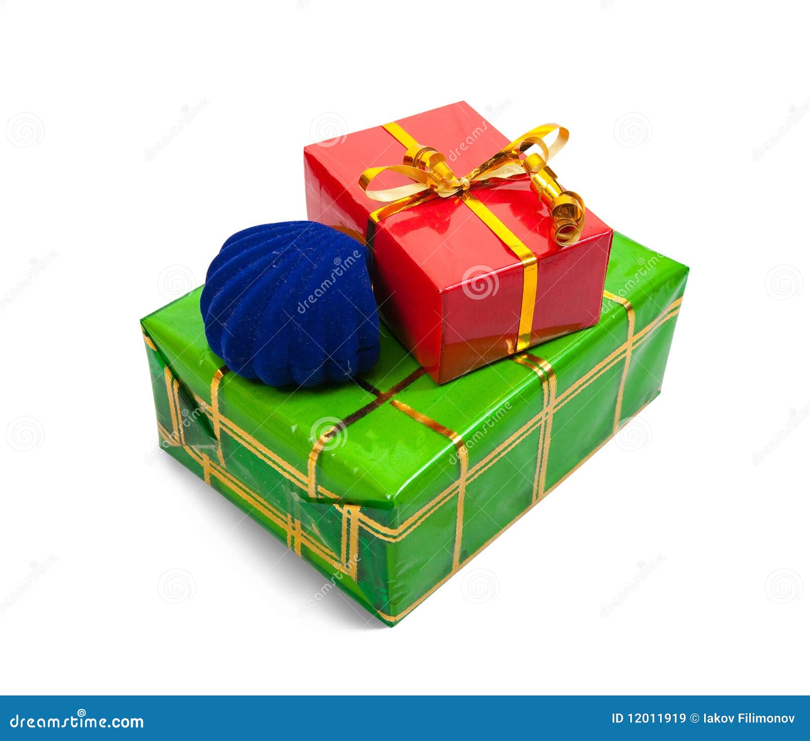 Few colored present boxes stock image. Image of beautiful - 12011919