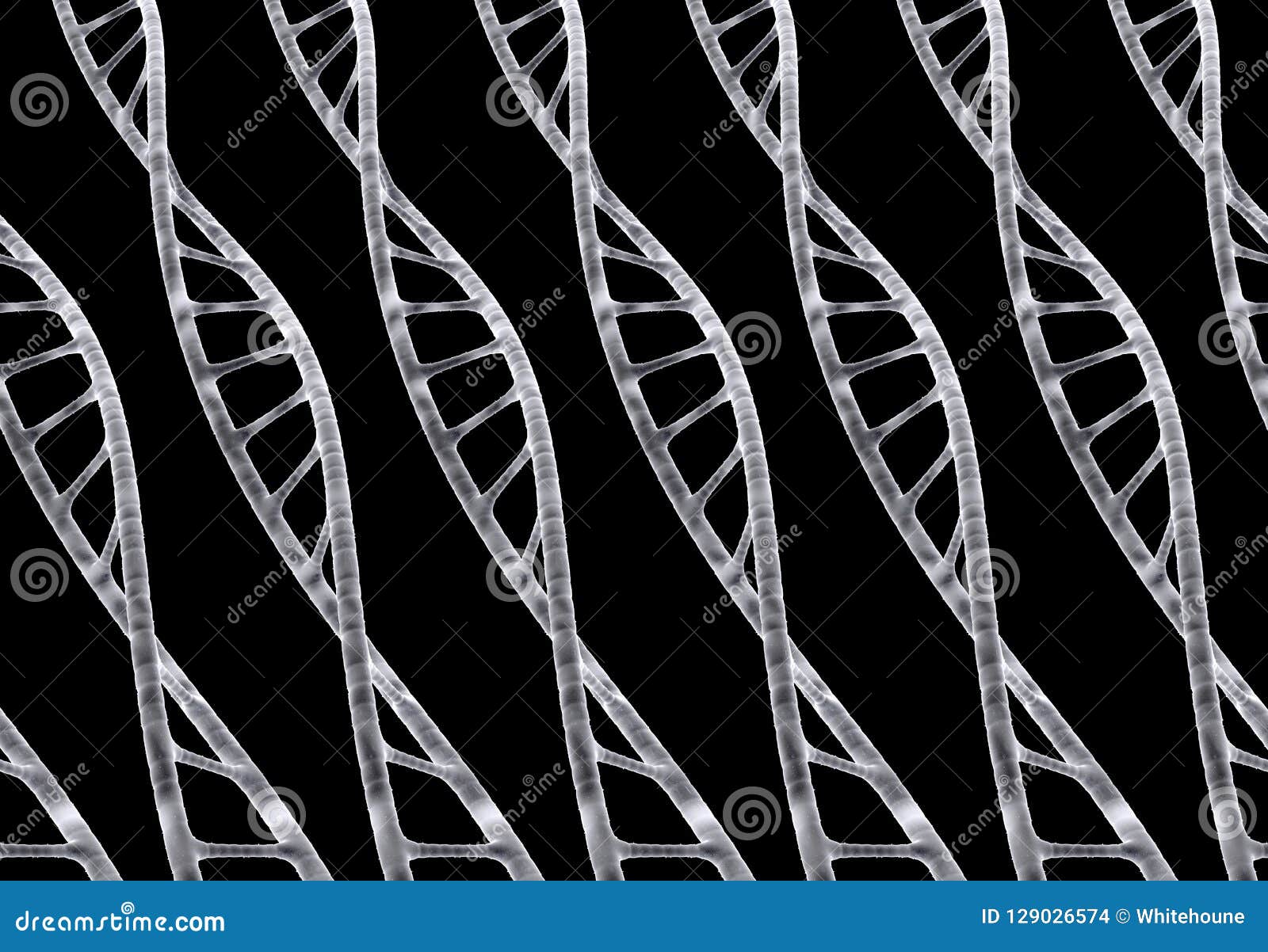 Few DNA Spiral Molecules High Resolution Background Stock Illustration ...