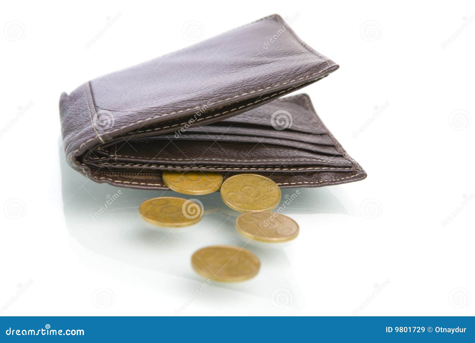 Few money left stock image. Image of coins, crisis, isolated - 9801729