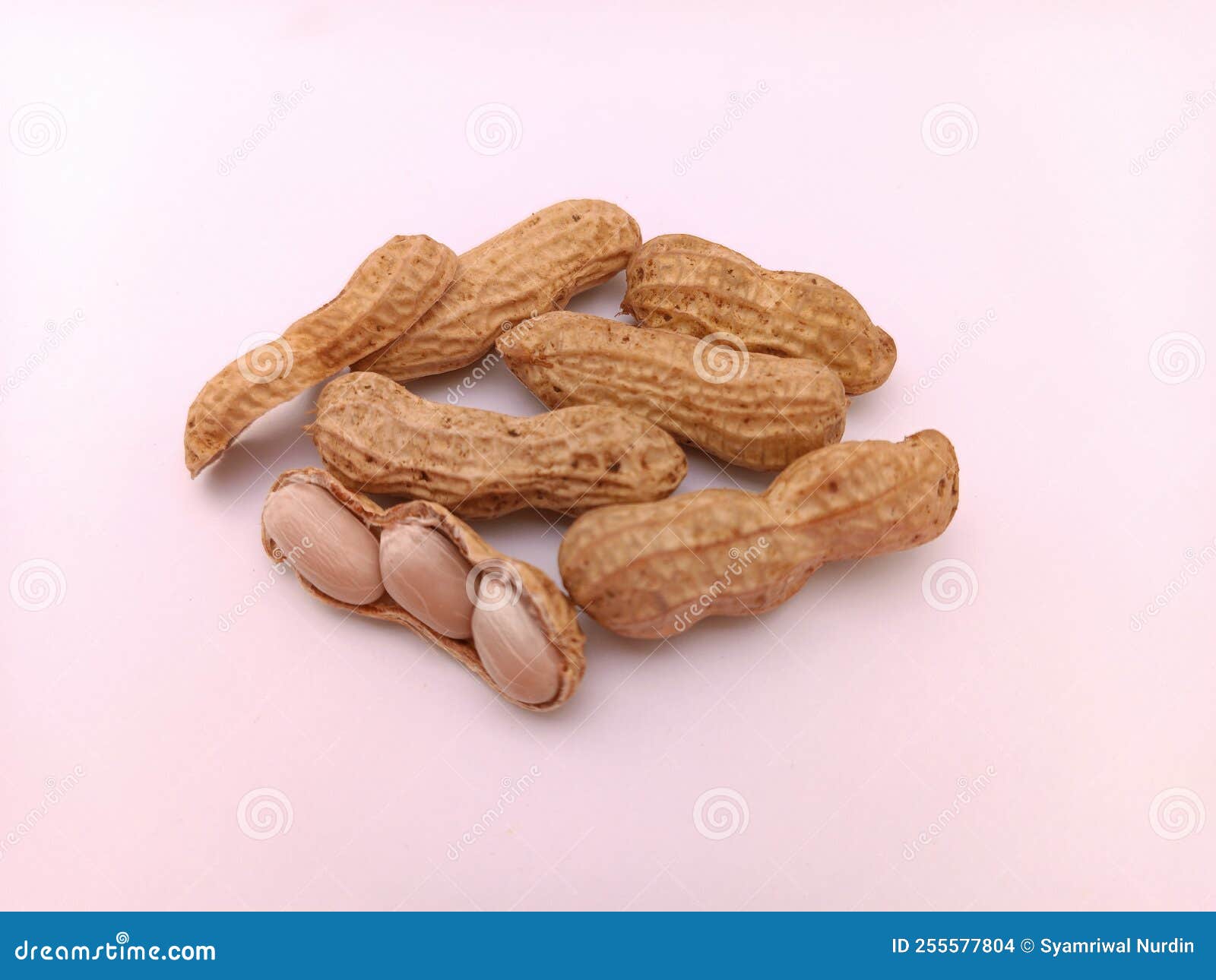 A Few Nuts on White Background Stock Photo - Image of food, nuts: 255577804