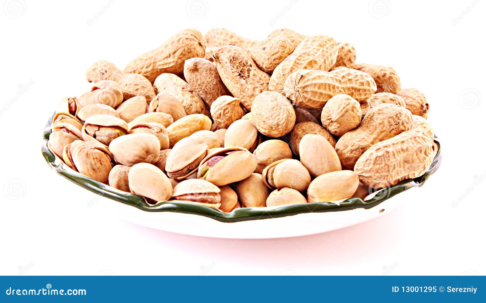 Few Peanuts and Dish Isolated Stock Image - Image of nutshell, closeup ...