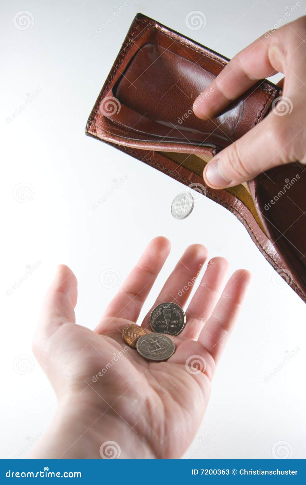 Few pennies left stock image. Image of despair, isolated - 7200363