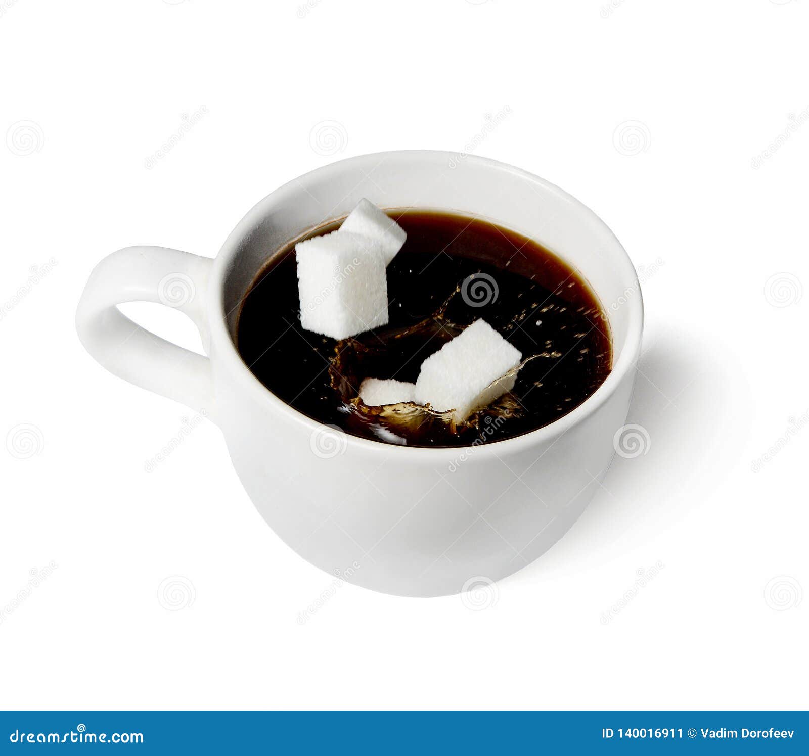Sugar Splash Collection Isolated Black Background Stock Photos - Free ...