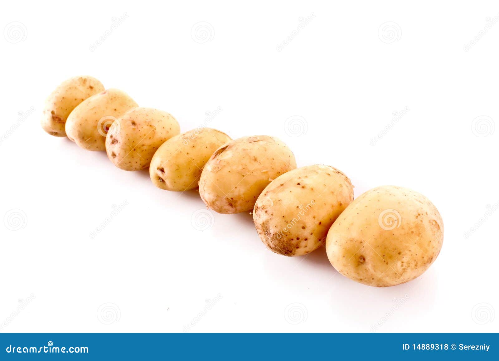 Few potatoes isolated stock photo. Image of fresh, food - 14889318