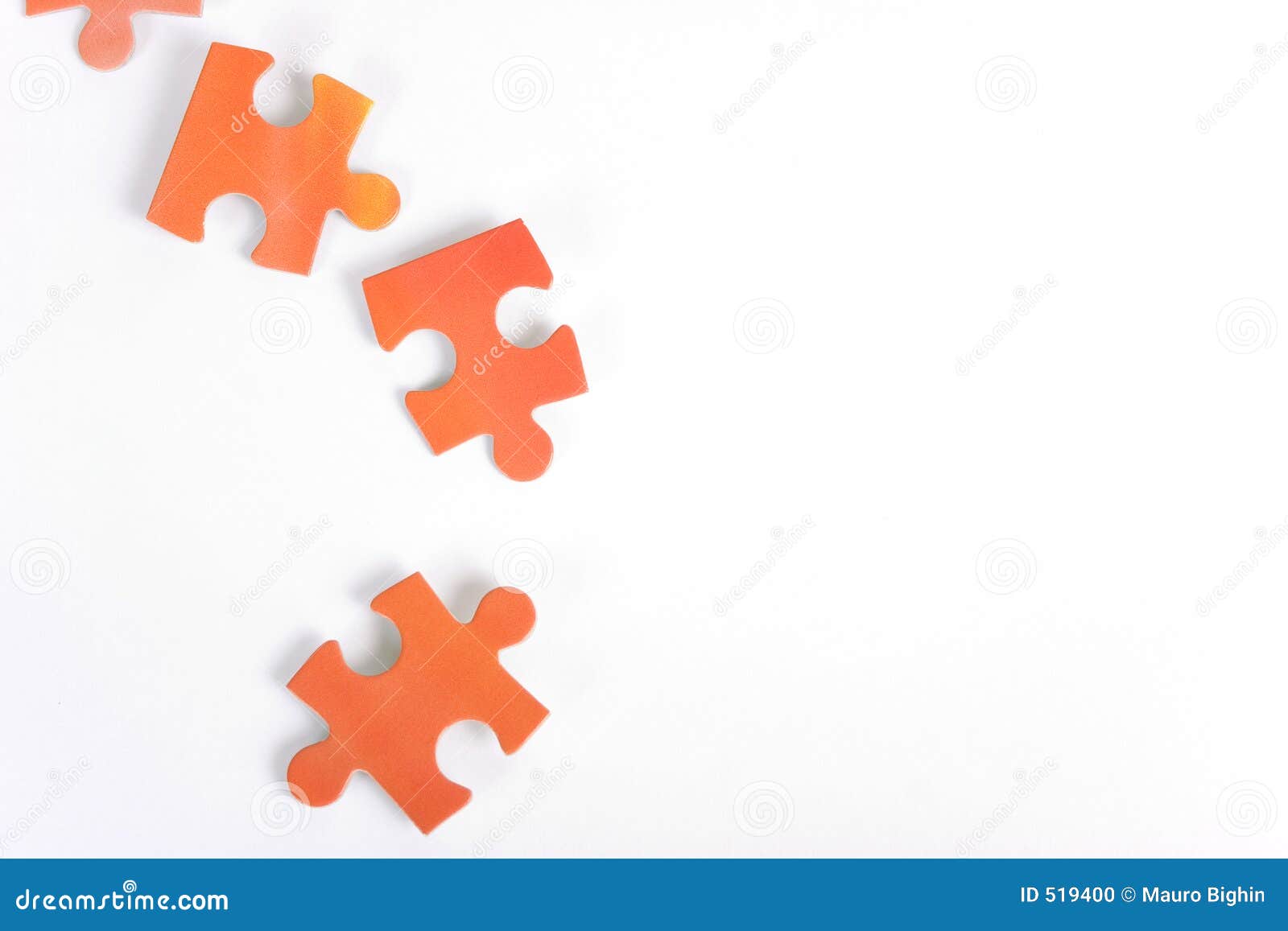 Few puzzle pieces stock photo. Image of matter, family - 519400