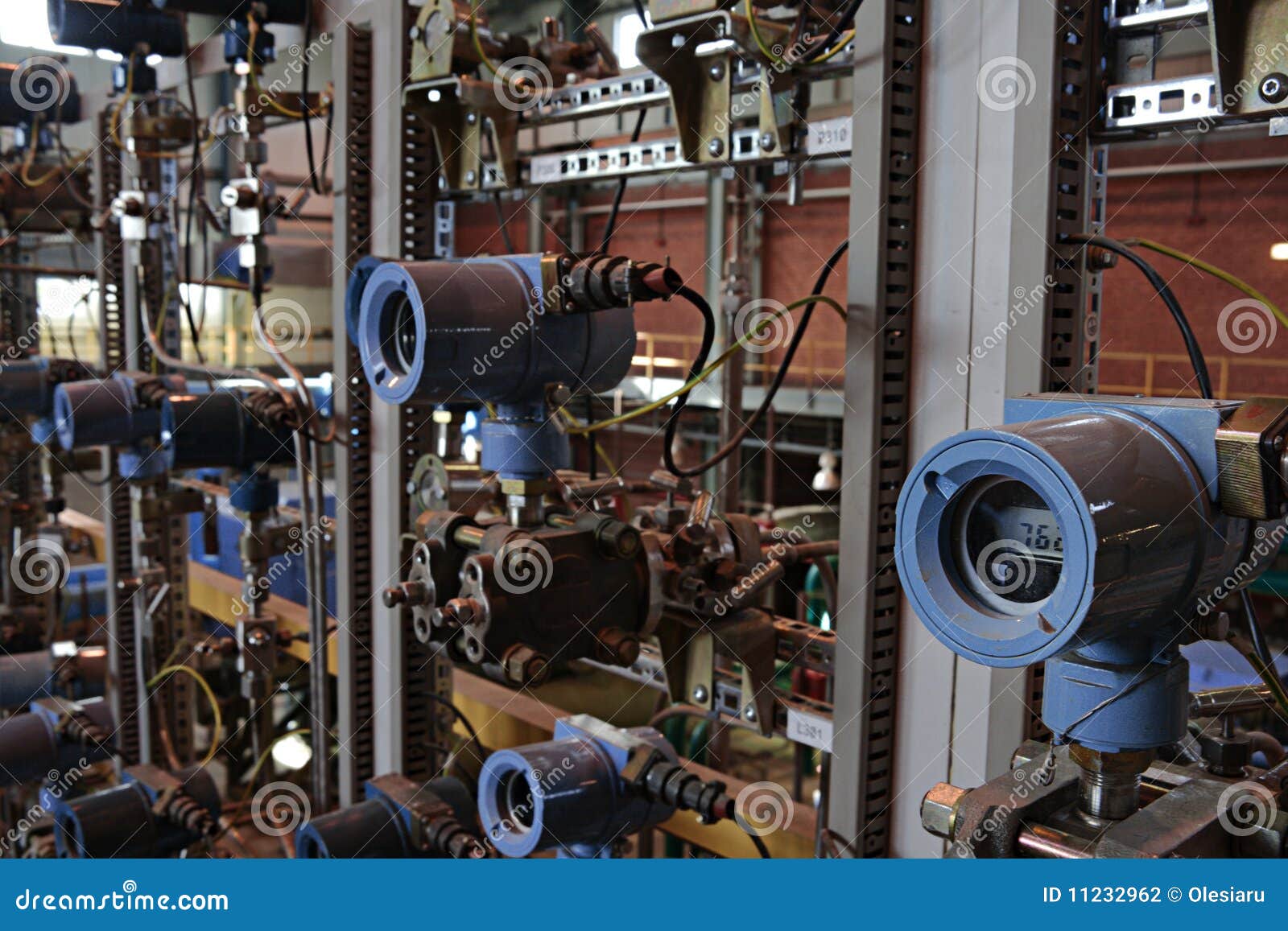 A Few Row of Detectors in Workshop of Cryogenic Pl Stock Photo - Image ...