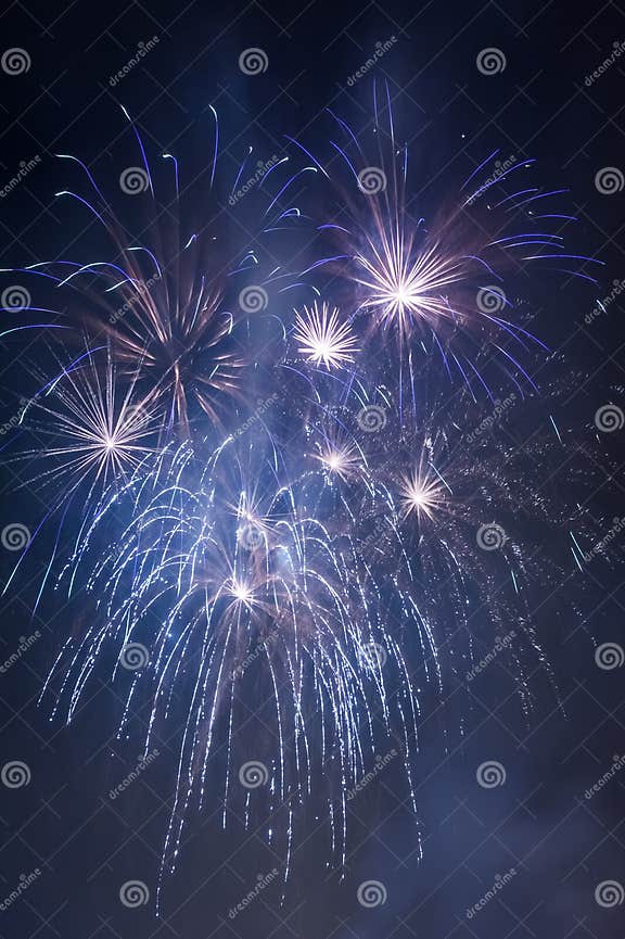 Few Small Fireworks during the Celebrations Stock Photo - Image of ...