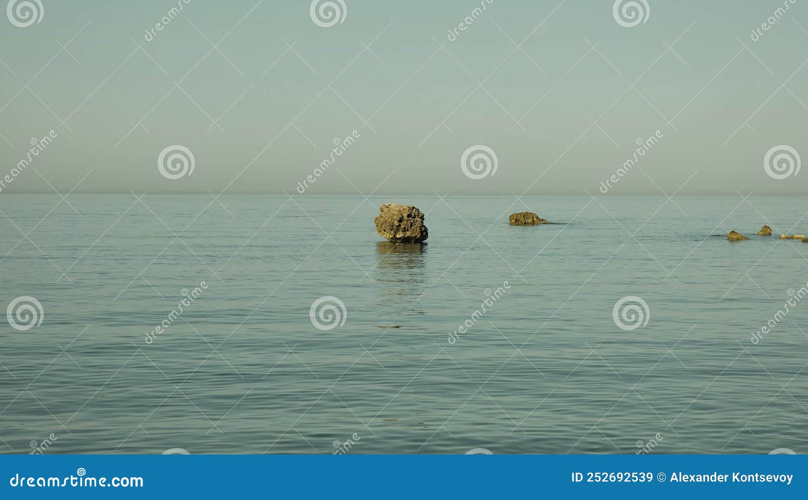 Few Stones Near Beach in the Sea Stock Image - Image of calm, locations ...