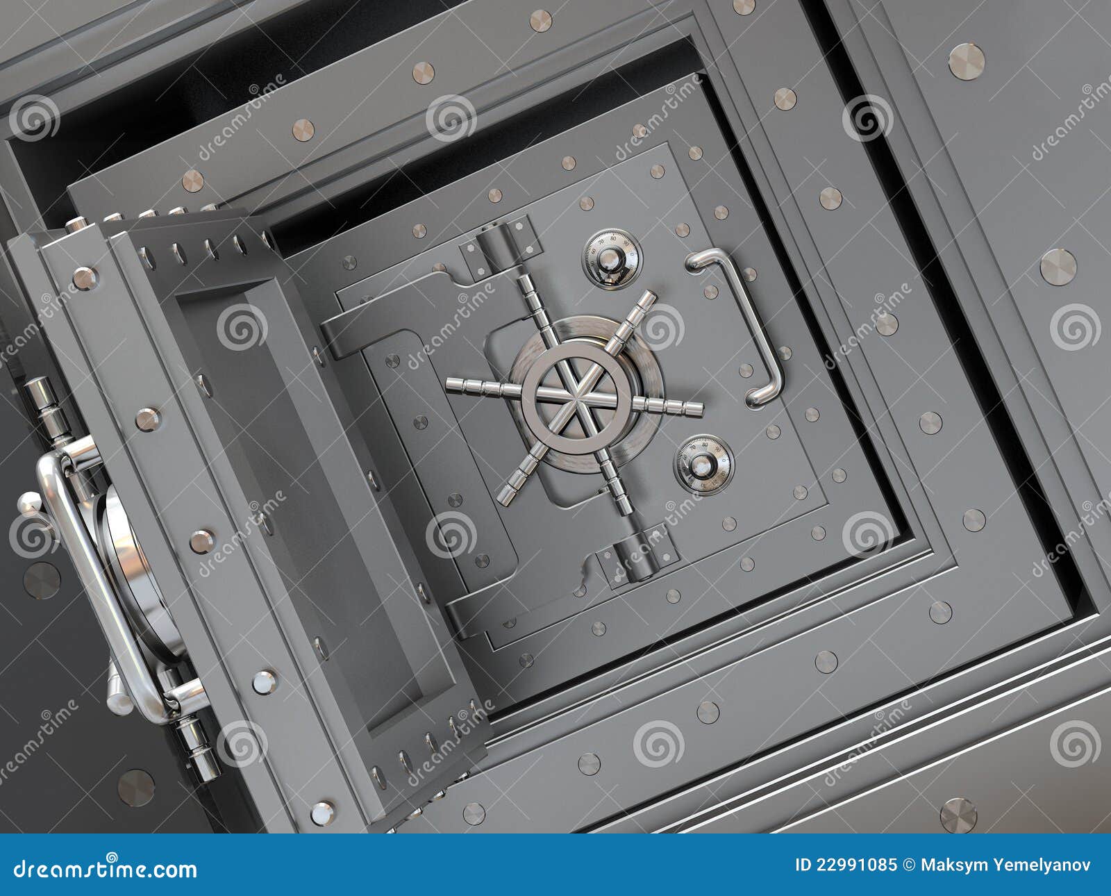 Few Vaults in the Vault. 3d Stock Image - Image of safe, locked: 22991085