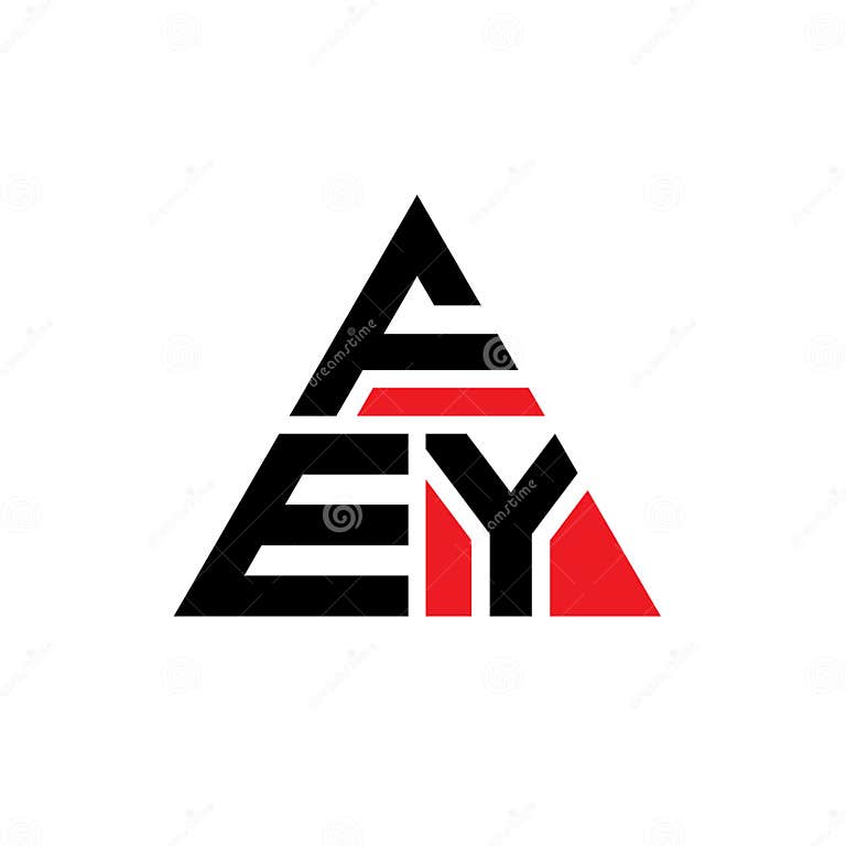 FEY Triangle Letter Logo Design with Triangle Shape. FEY Triangle Logo ...