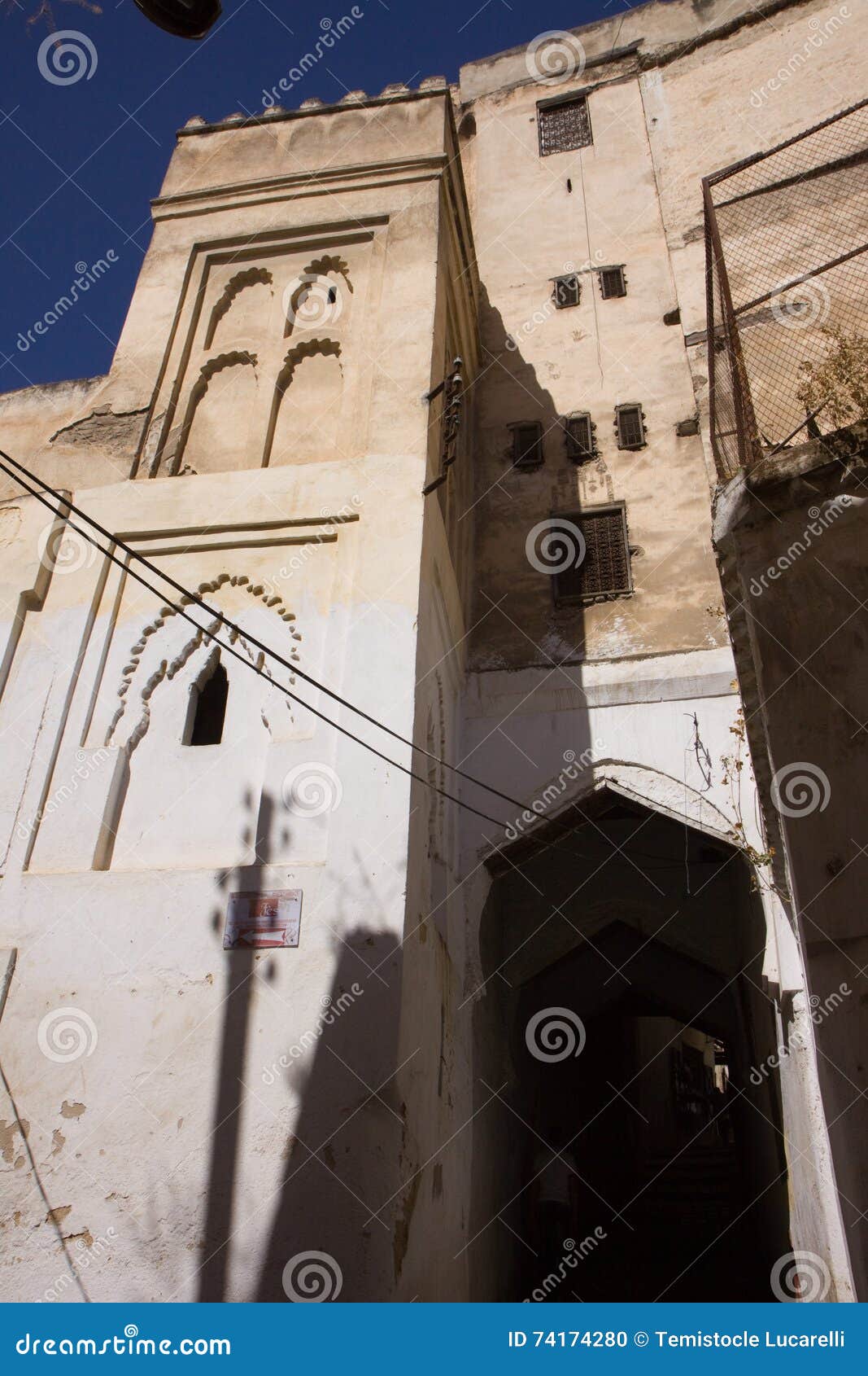 Fez building in morocco stock photo. Image of african - 74174280