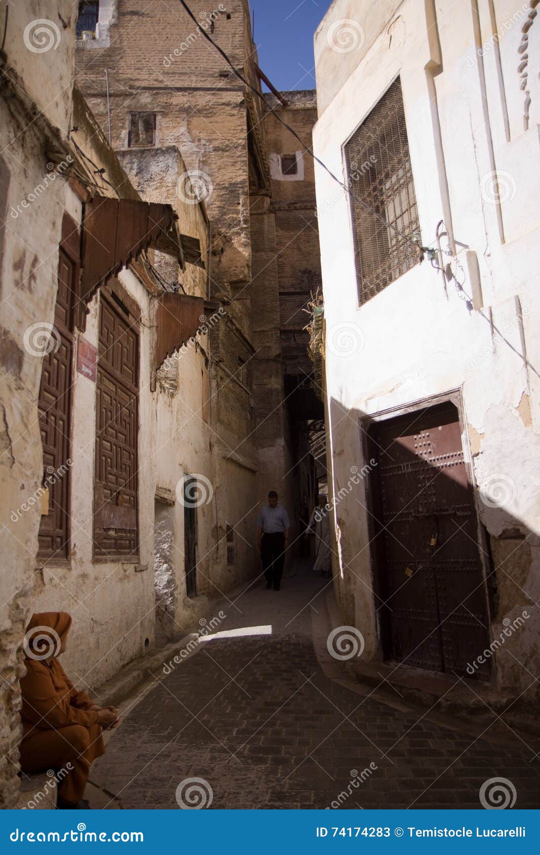 Fez building in morocco editorial stock photo. Image of exterior - 74174283