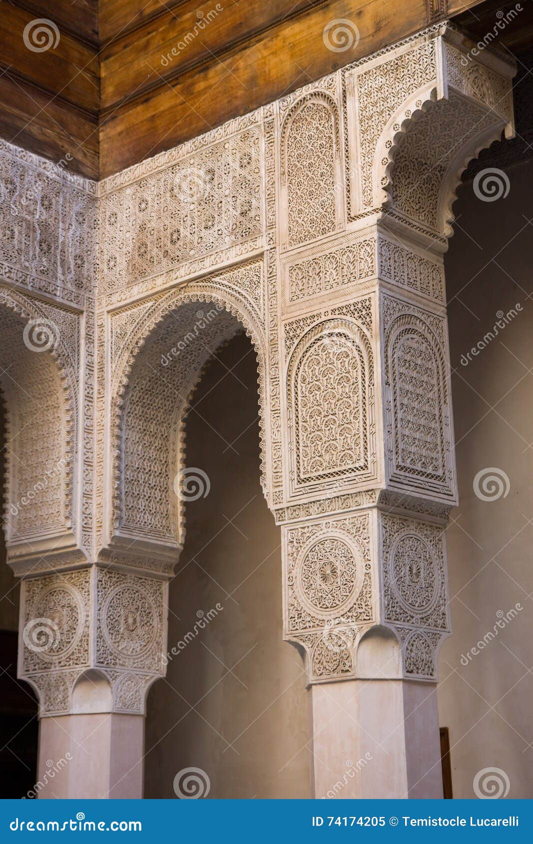 Fez building in morocco stock image. Image of mosque - 74174205
