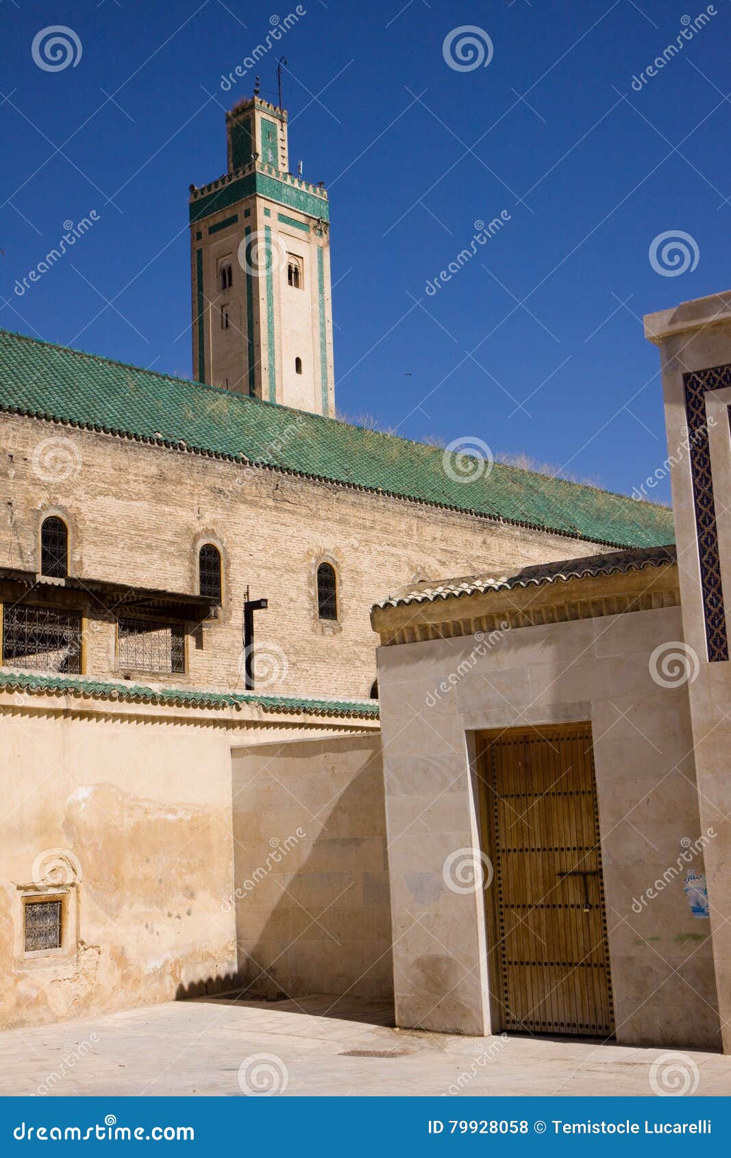 Fez mosque stock photo. Image of imperial, moroccan, mosque - 79928058