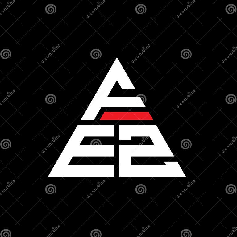 FEZ Triangle Letter Logo Design with Triangle Shape. FEZ Triangle Logo ...