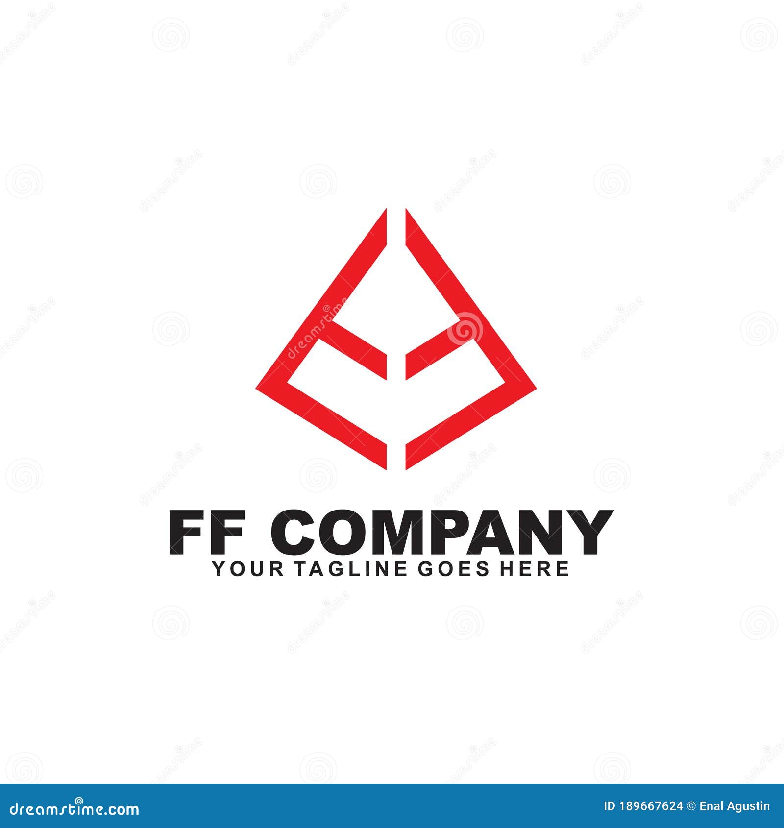 FF Letter Initial Logo Design Template Stock Vector - Illustration of ...