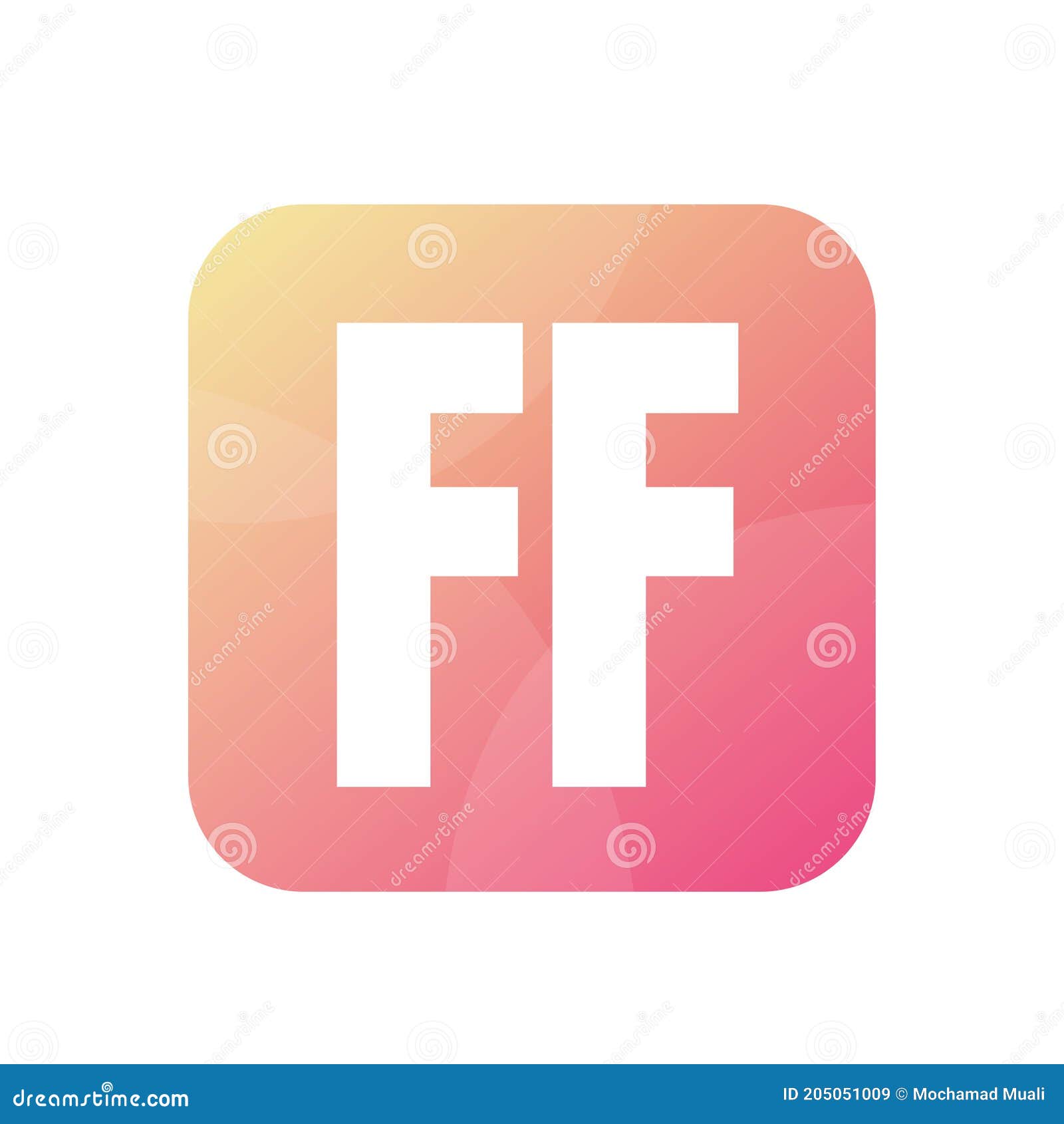 FF Letter Logo Design with Simple Style Stock Vector - Illustration of ...